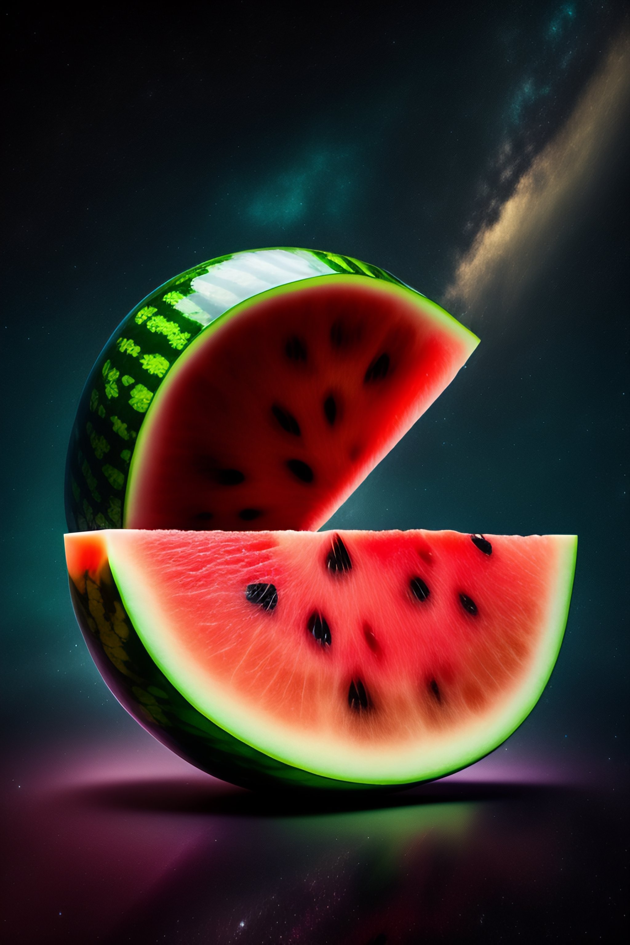 Lexica - Watermelon in space