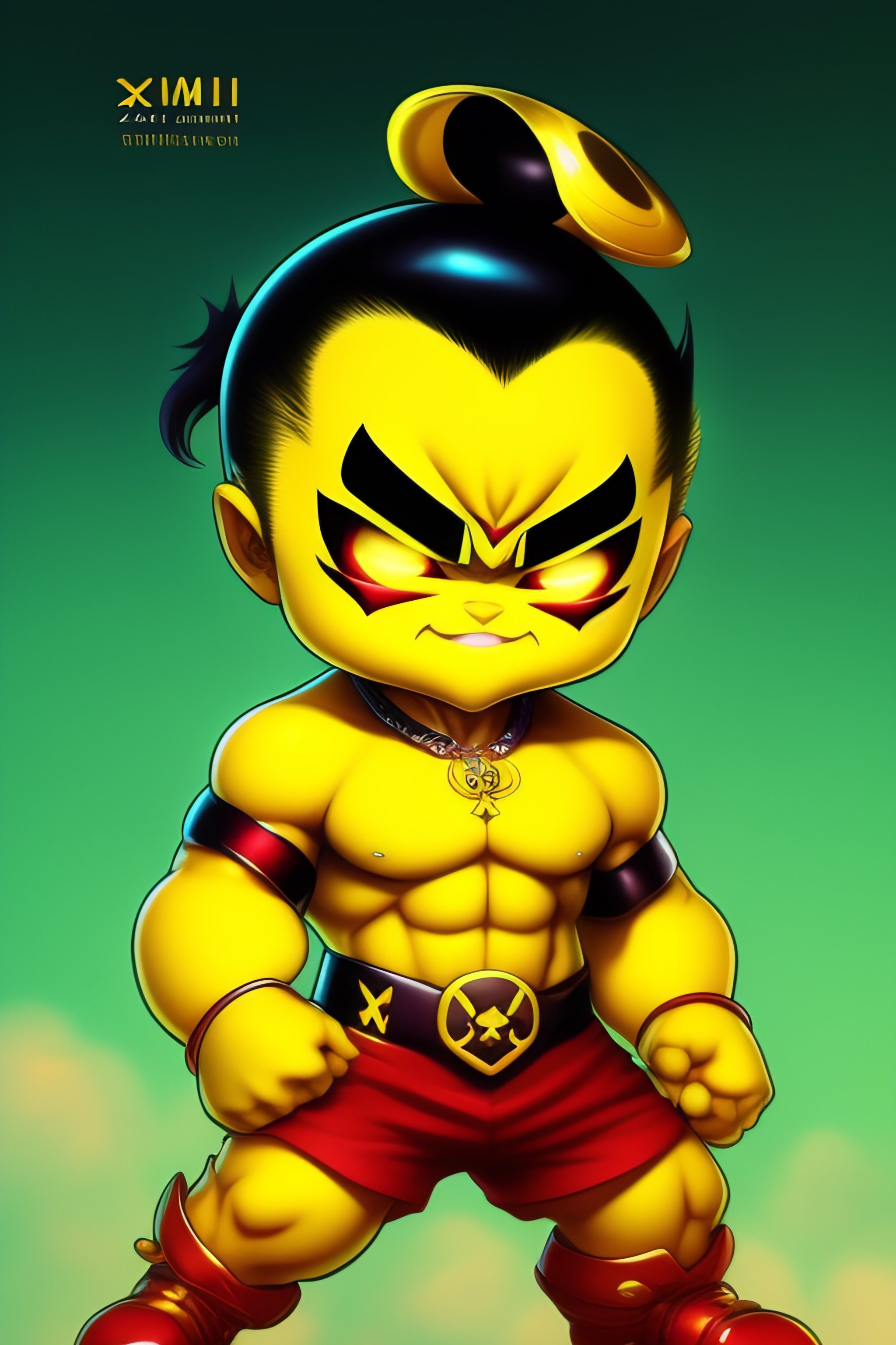 Lexica - Omi xiaolin showdown cute adorable yellow skin color floating demon supercute adorable