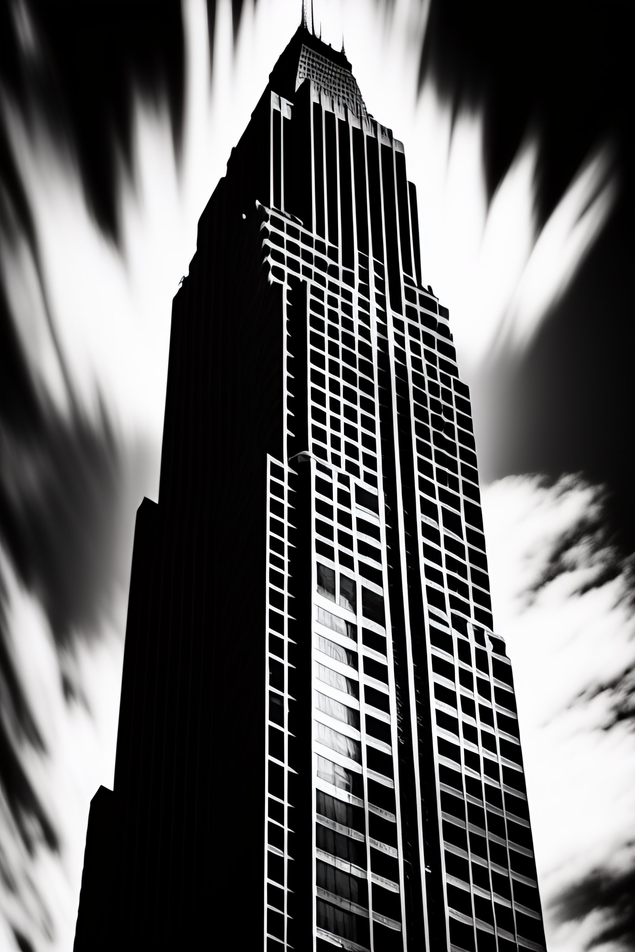 Lexica - Tall building, wide angle, gotham, dark, new york, from the ...