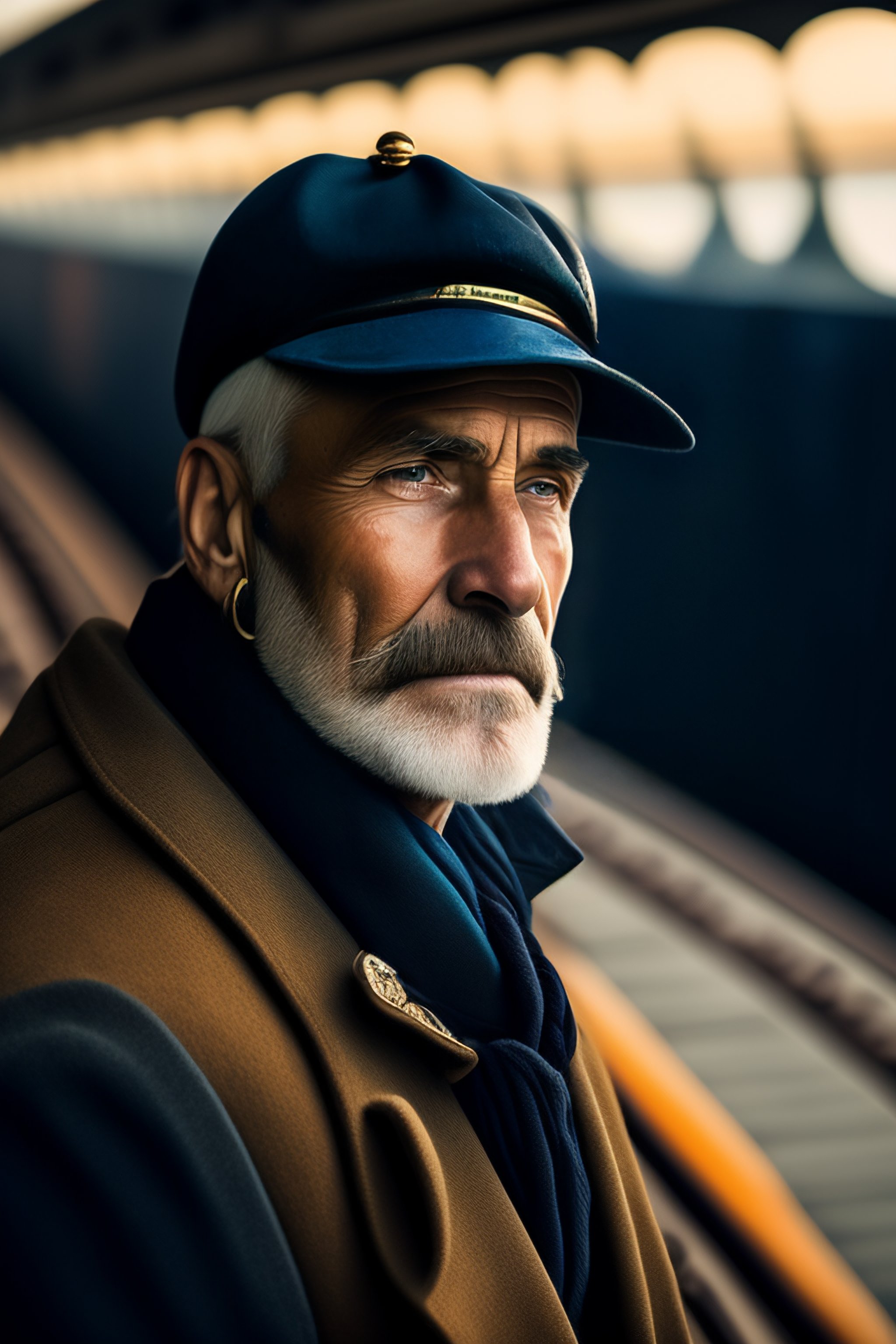 Lexica - Portrait of a railway man