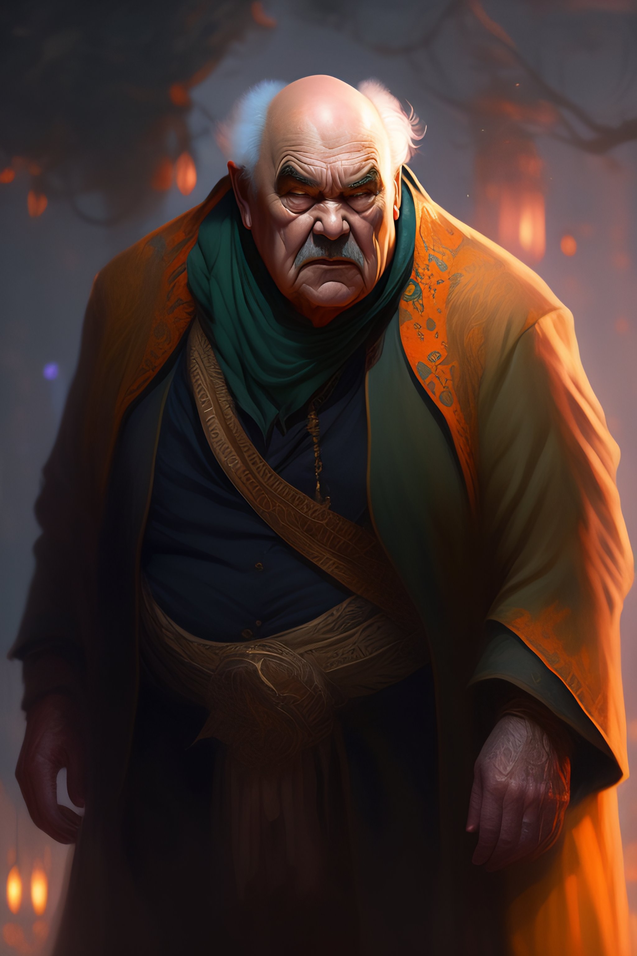 Lexica - Evil warlock, Portrait of Old mage, evil!!!!, wrinkled, John ...