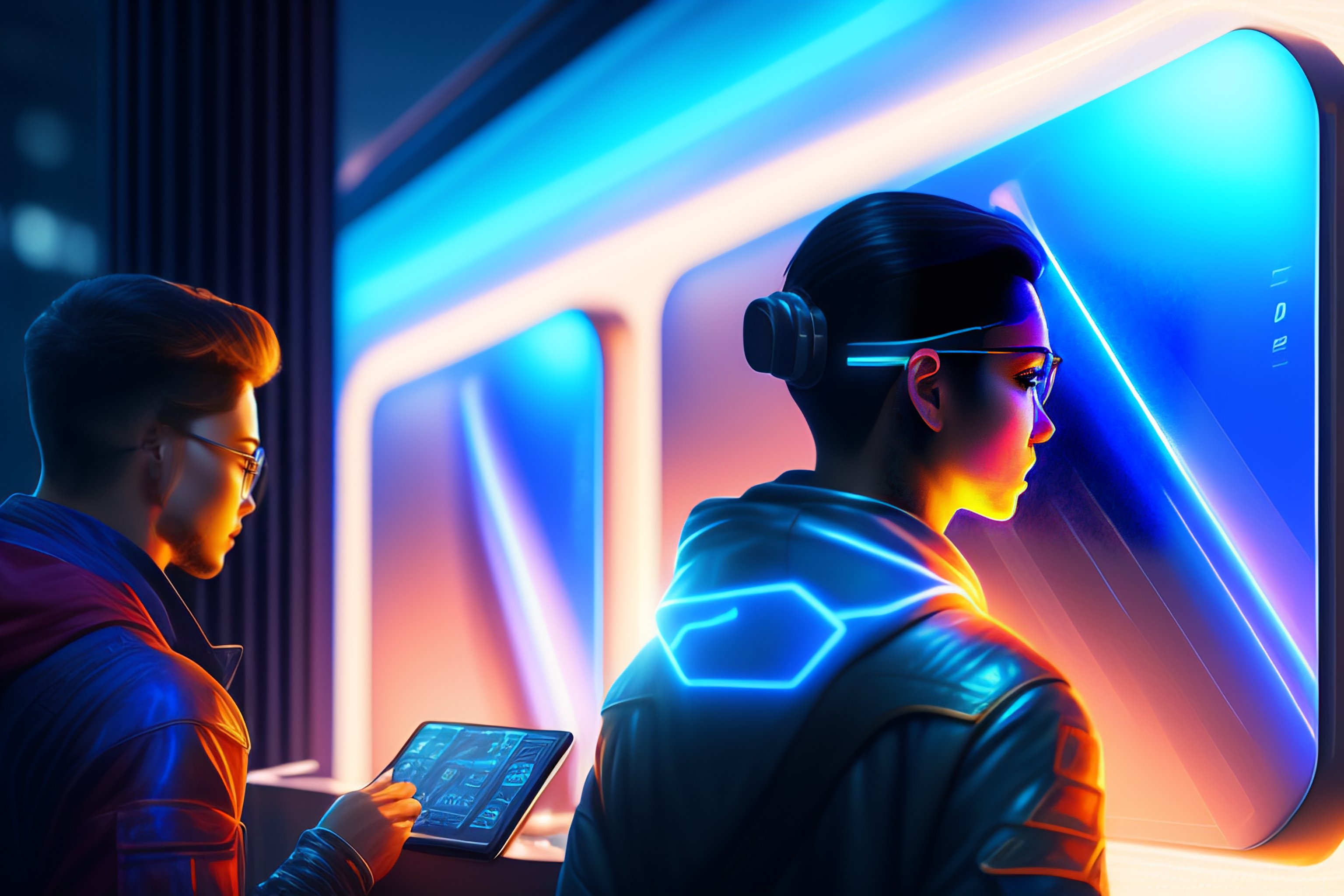 Lexica - Hacking the metaverse, holographic keyboard, curved digital ...