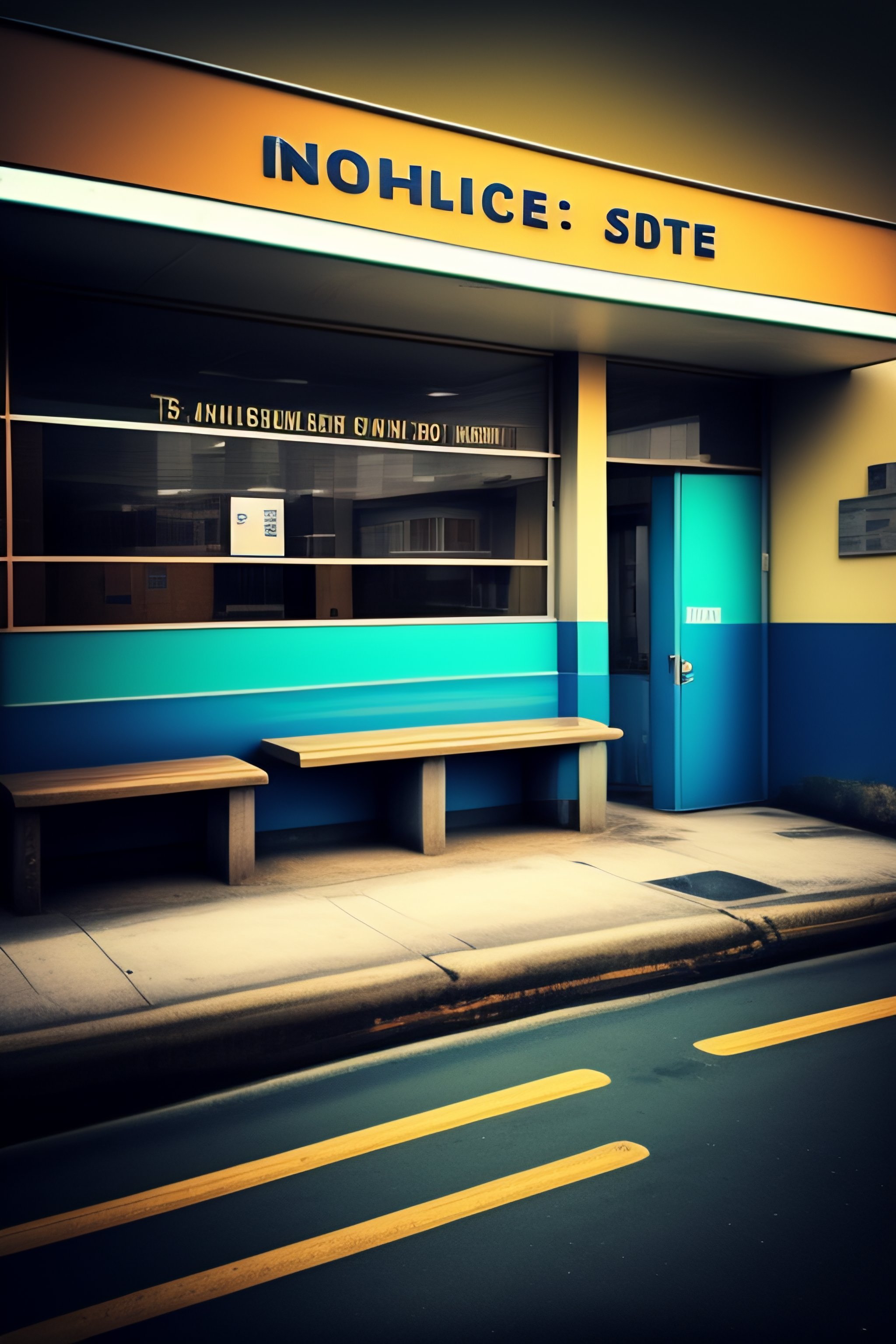 Lexica - Messy police station with nobody