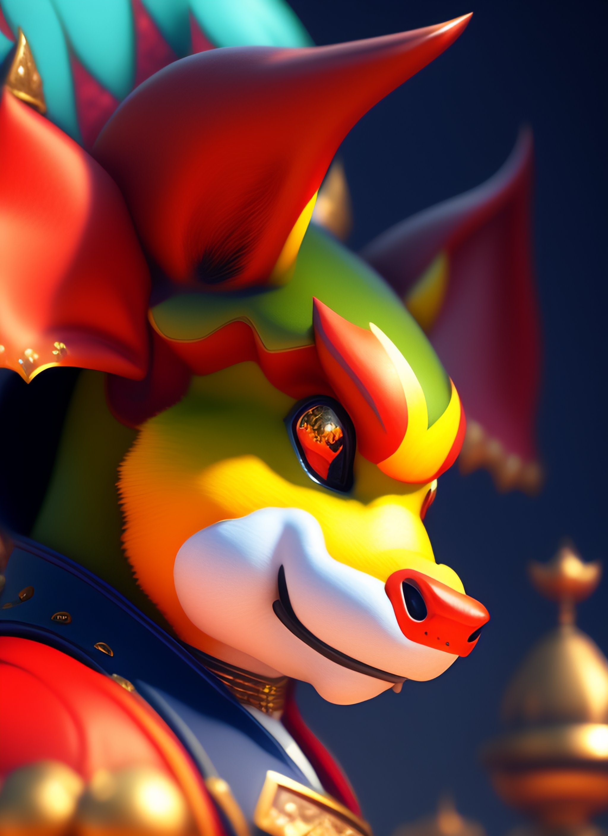 Lexica - Portrait of ((Bowser Jr. )), colorful fantasy landscapes ...