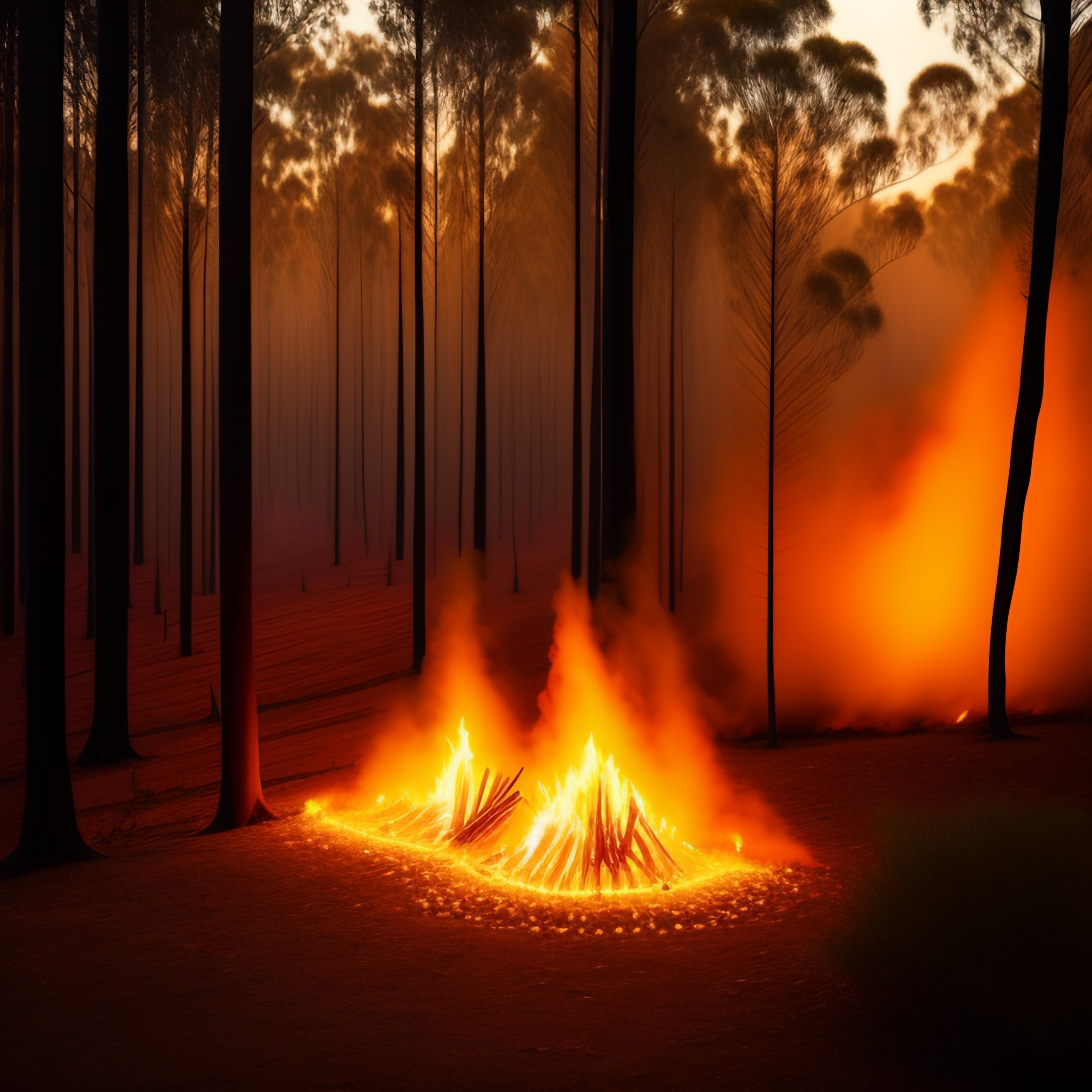 Lexica - Forest in fire australia incentio , fire everywere