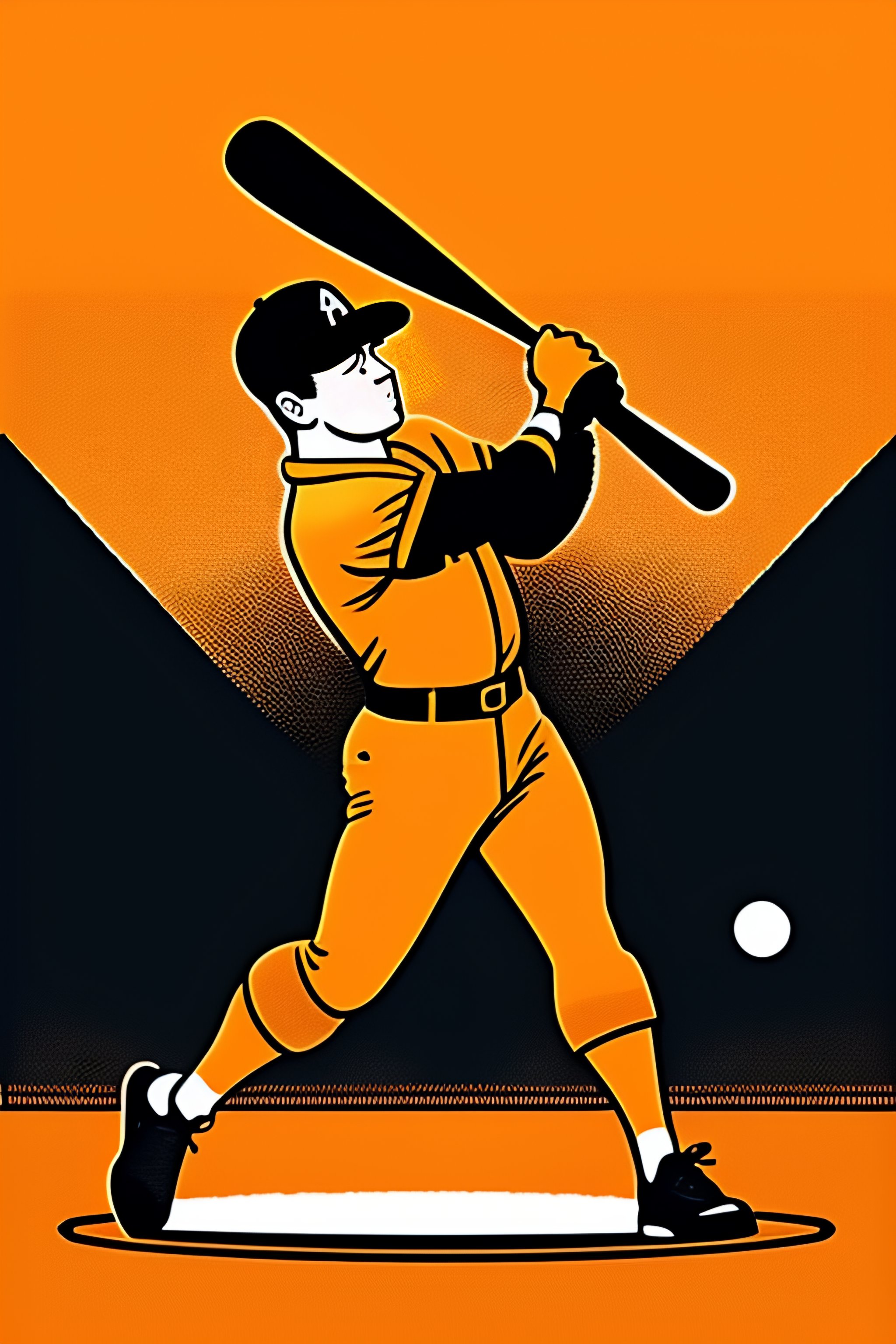 Lexica - A player batting a baseball, appearance of a brave and heroic ...