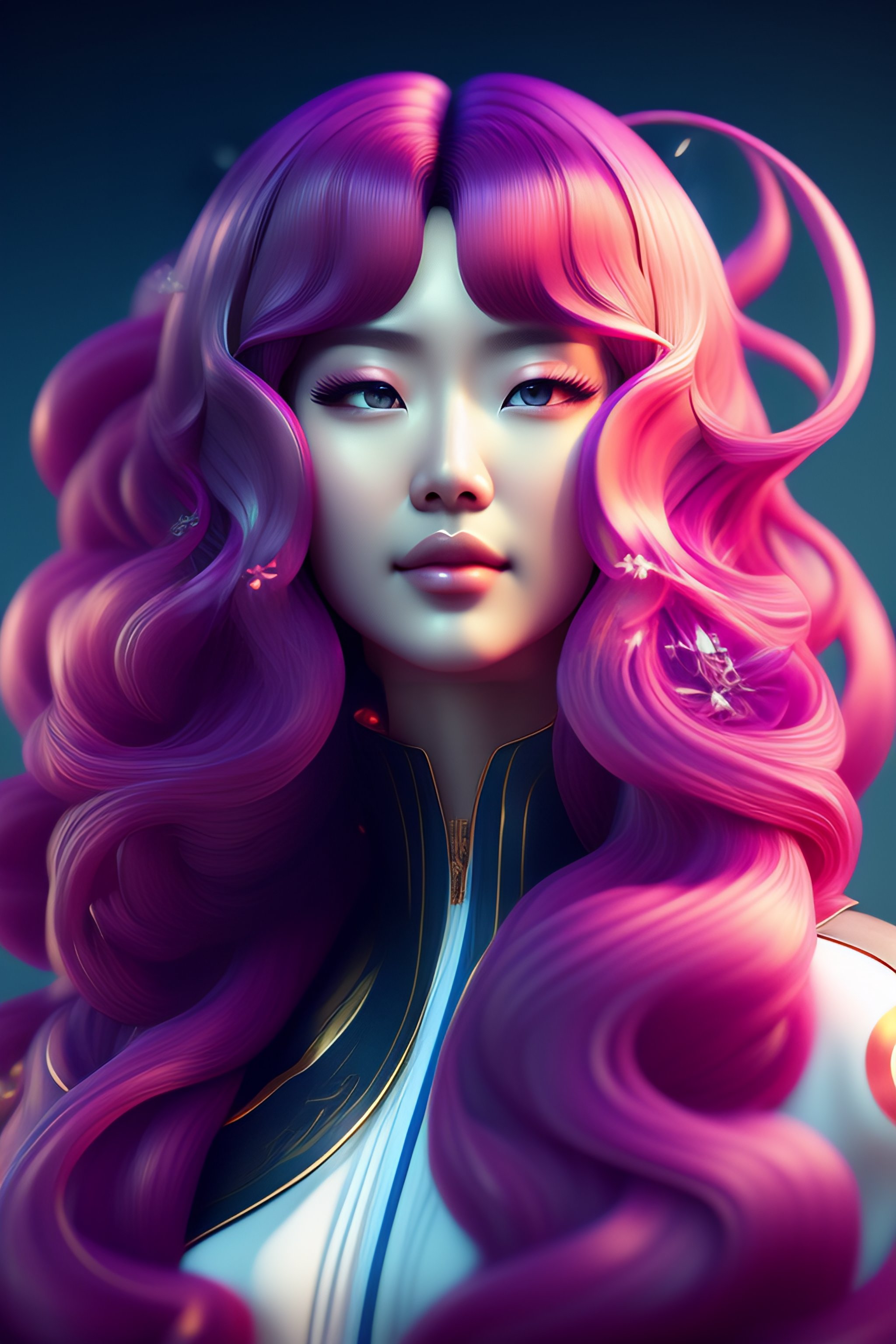 Lexica - Portrait of female, full body, hair fusion tentacles with ...