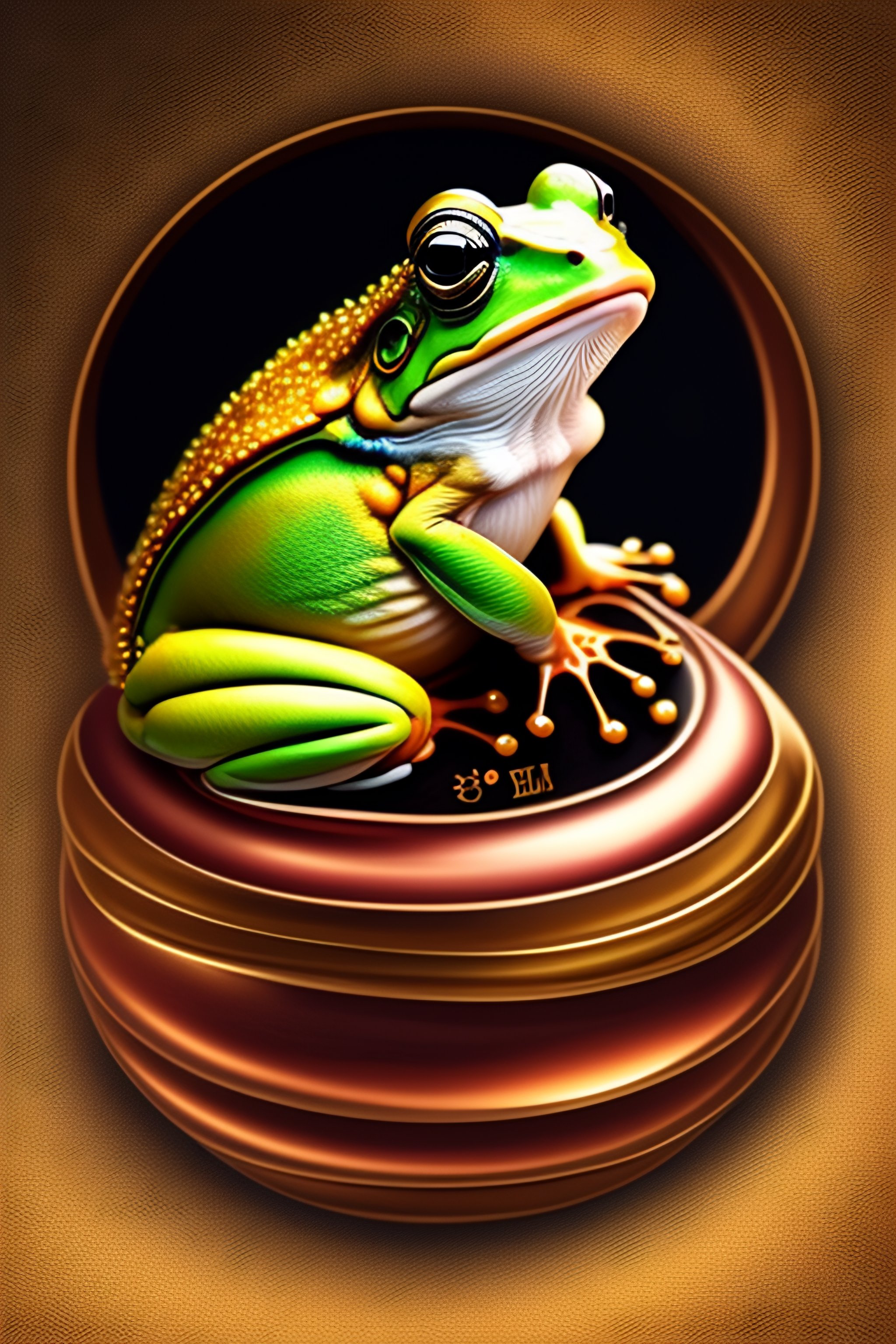 Lexica - Frog turning into a signet ring, multiple steps, fusing
