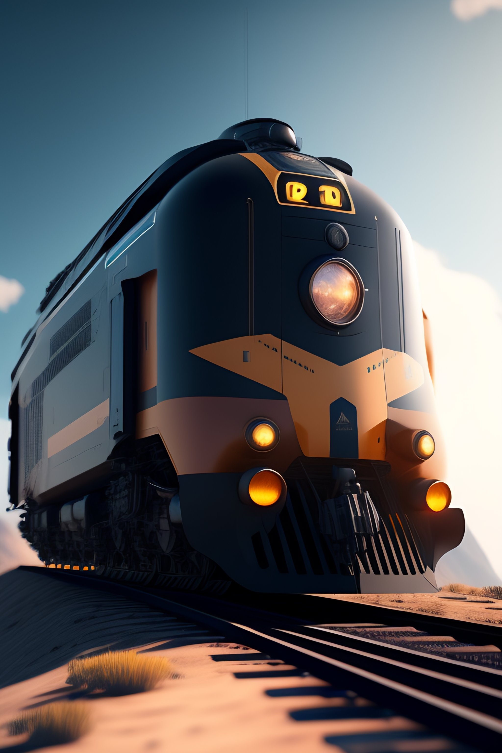 Lexica - Locomotive flying into the sky unreal engine octane render ...