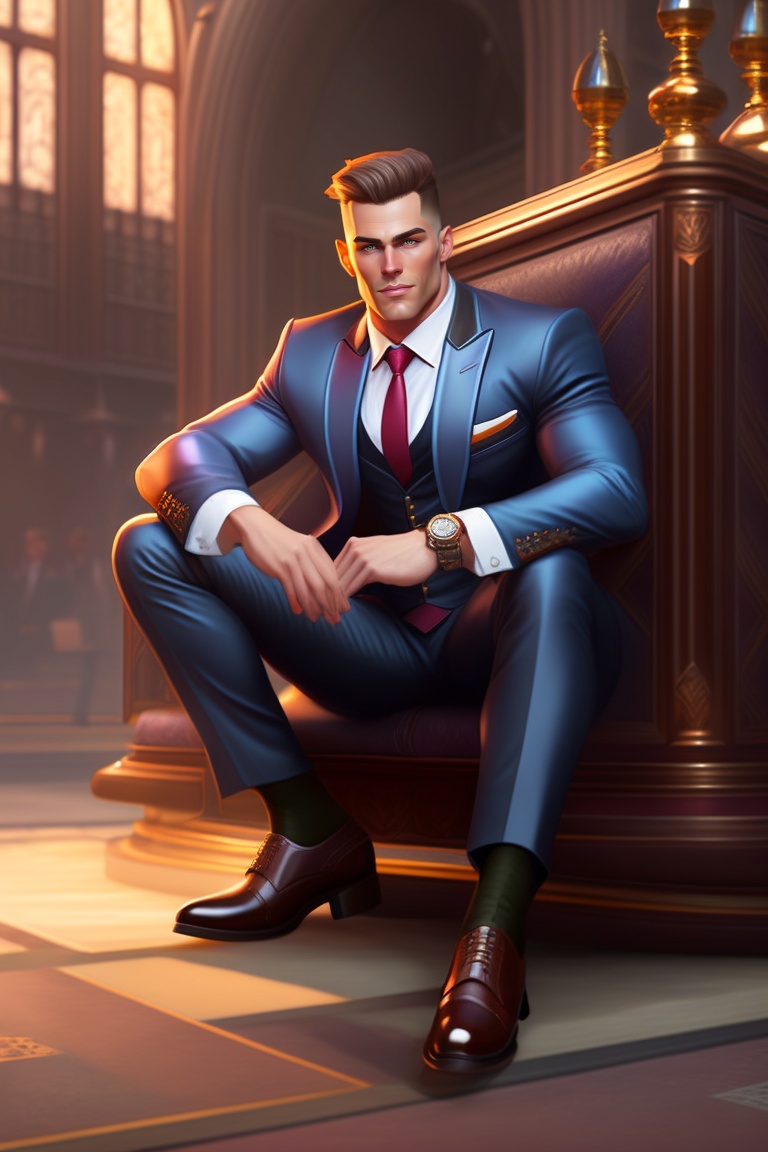 Lexica - A highly detailed illustration of andrew tate wearing a suit ...