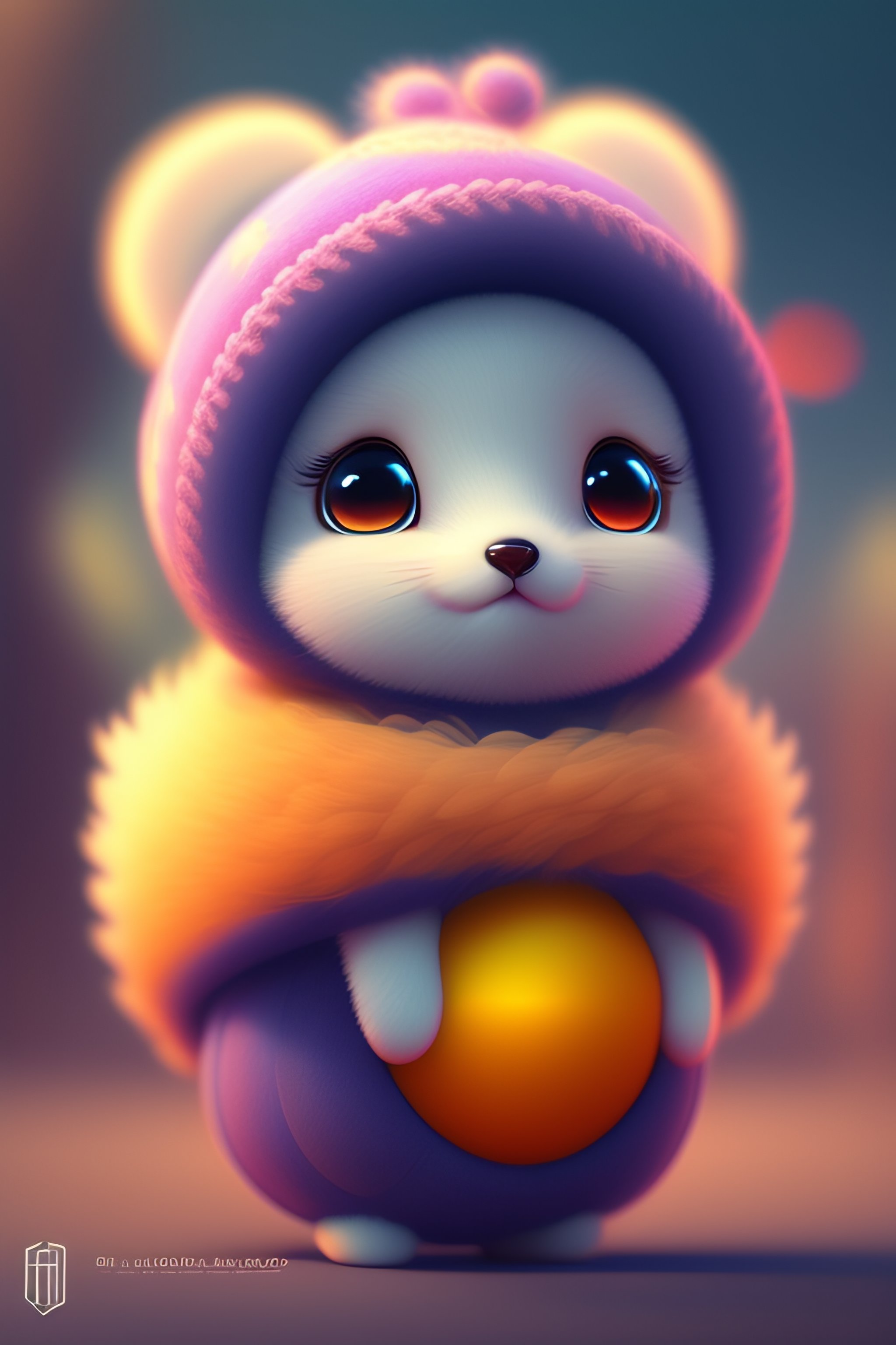 Lexica - Cute and adorable cartoon fluffy baby rhea, fantasy, dreamlike ...