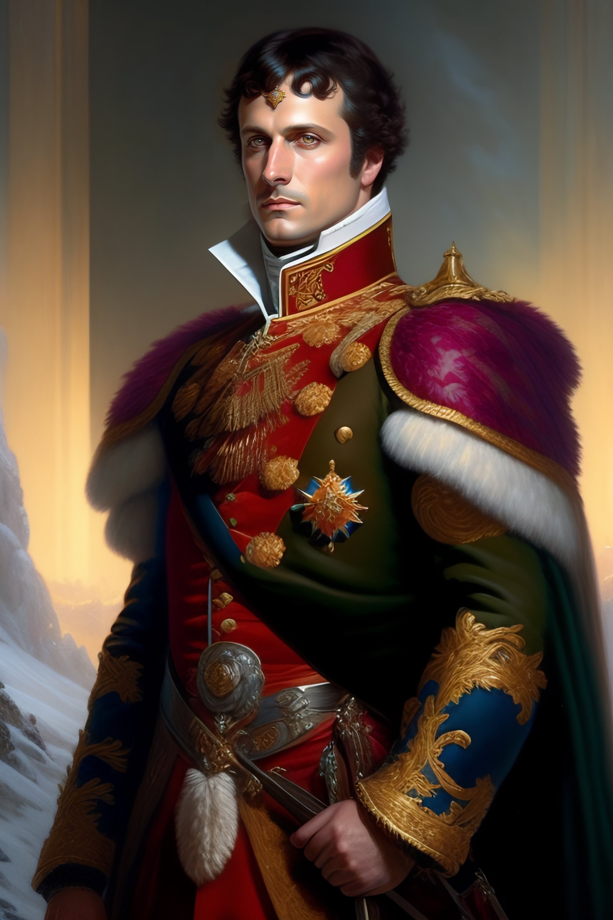Lexica - Napoleon Bonaparte as a fantasy D&D character, portrait art by ...