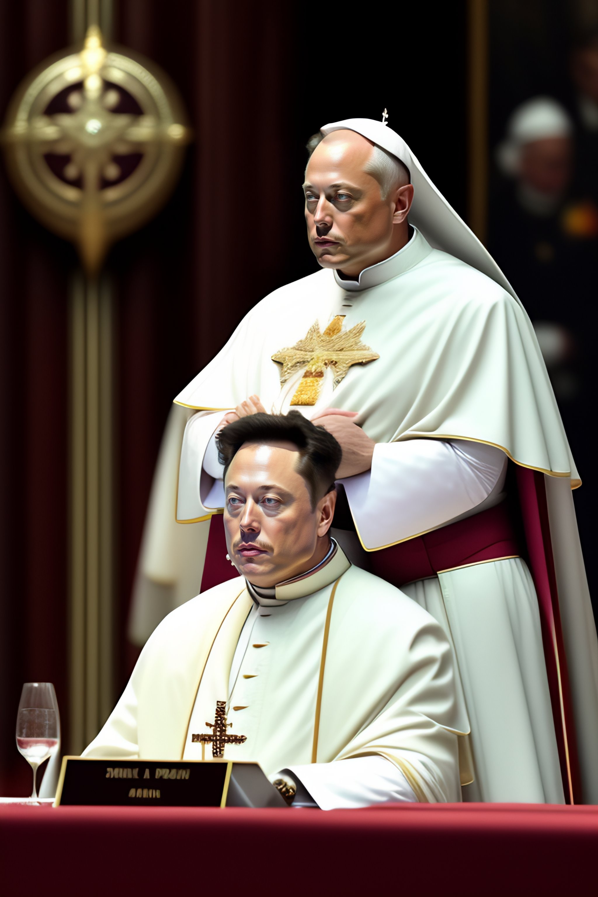 Lexica - Elon musk dressed like pope