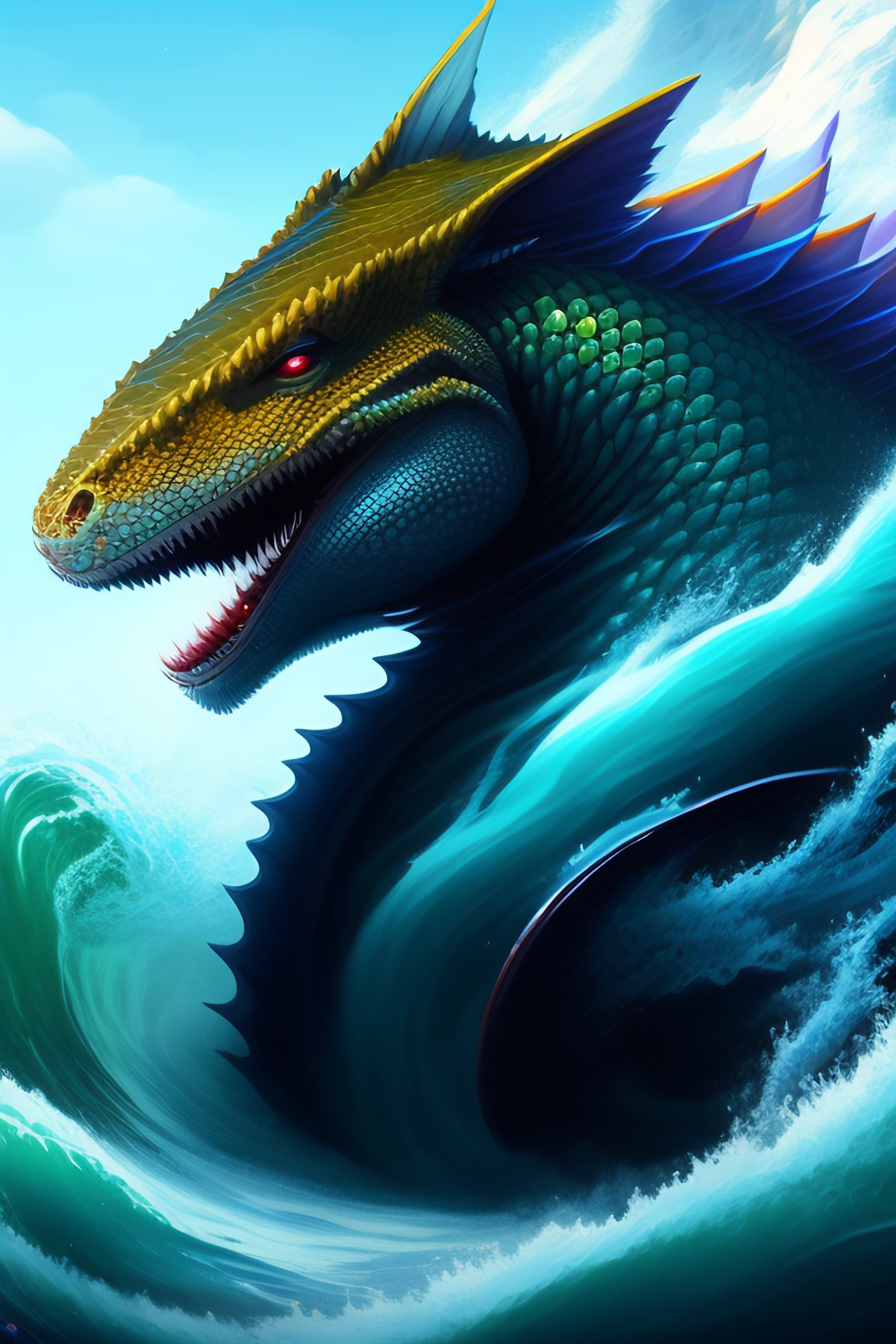 Lexica - Character avatar in a new RPG battle game. A lizard-like being ...