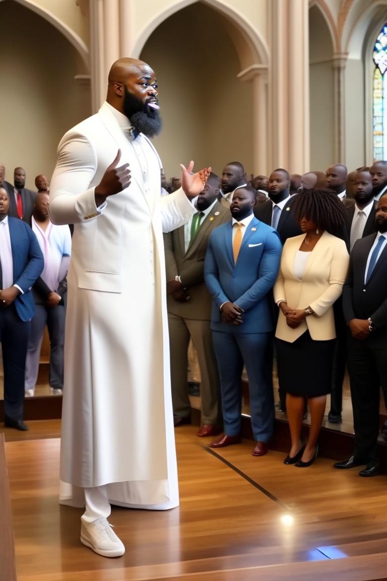 Lexica - Black Christian pastor, dark skinned, African American ...