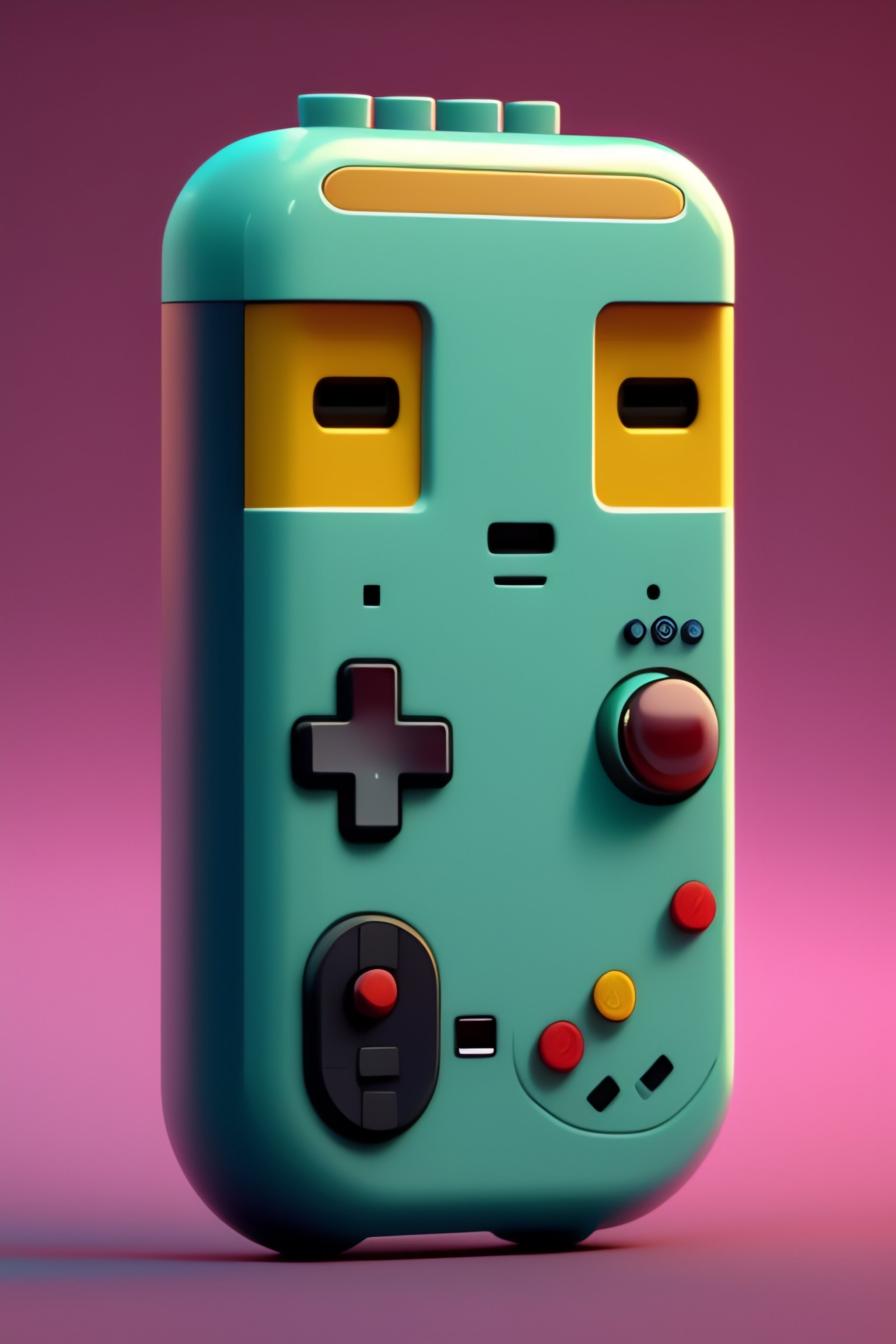 Lexica - A cute anthropomorphic gameboy smiling, BMO adventure time ...