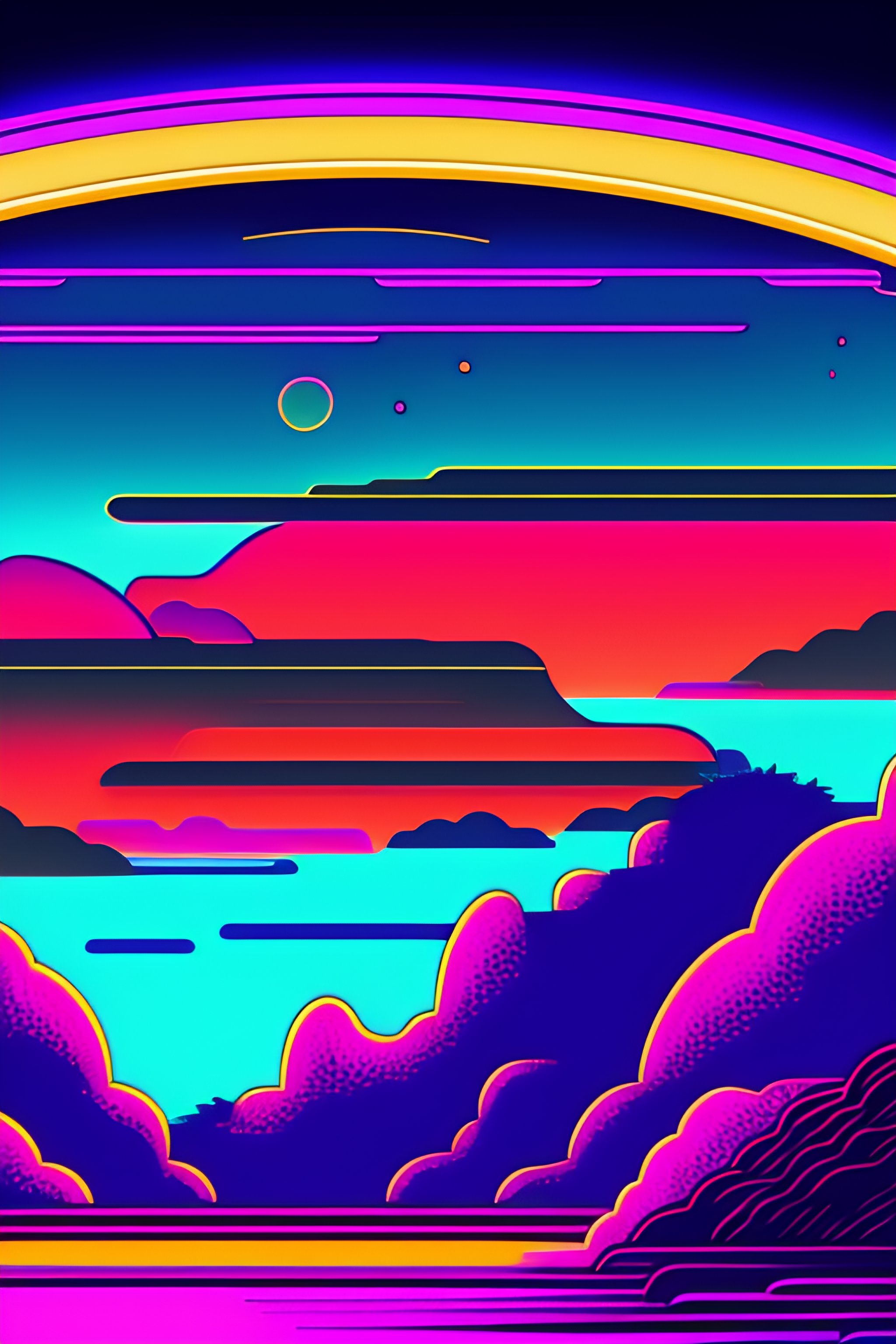 Lexica - Landscape Vintage 90's anime style. Mausoleum, sci-fi, colors ...