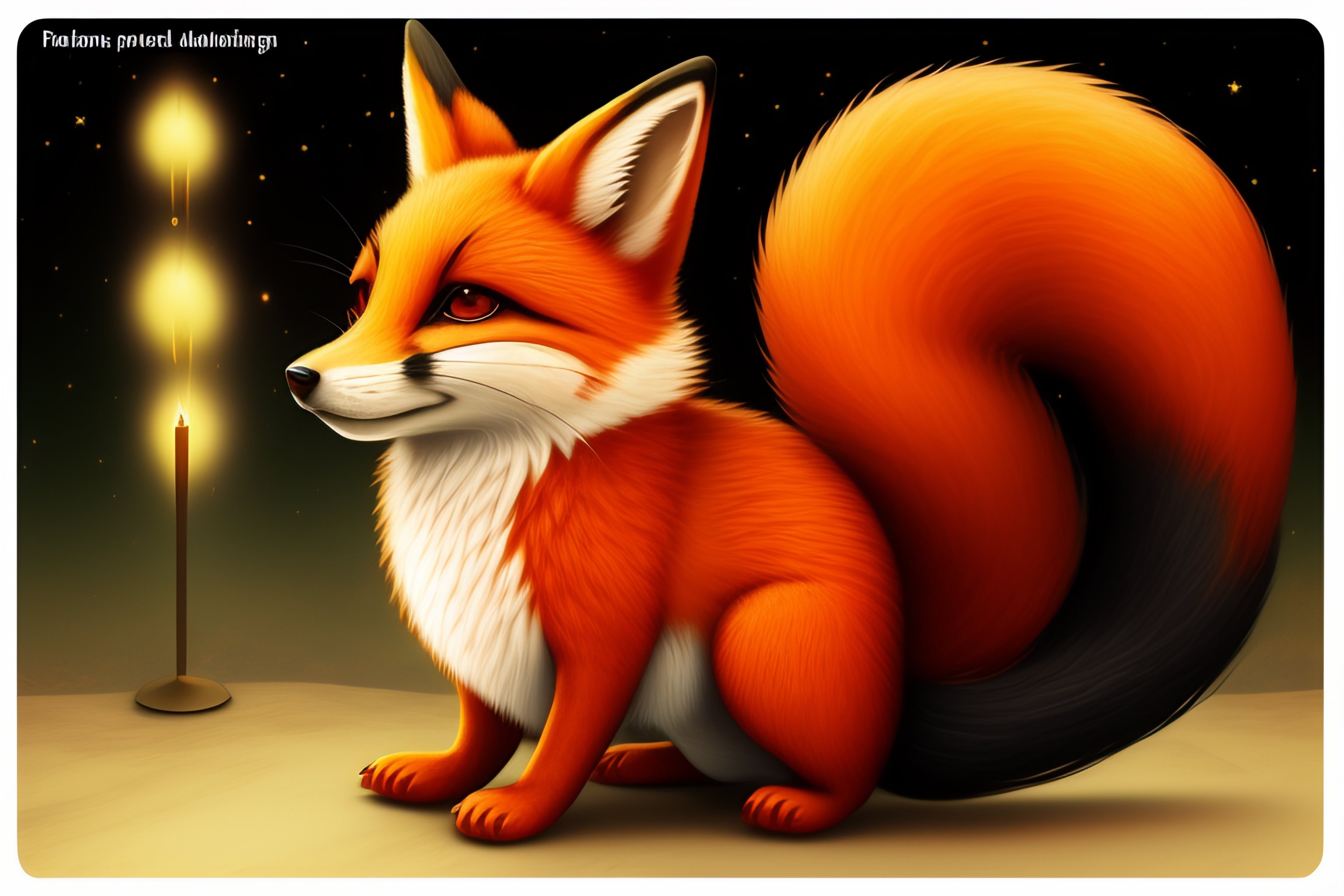 Lexica - Feunnec pokemon fox of fire walk like a human dress like a mage