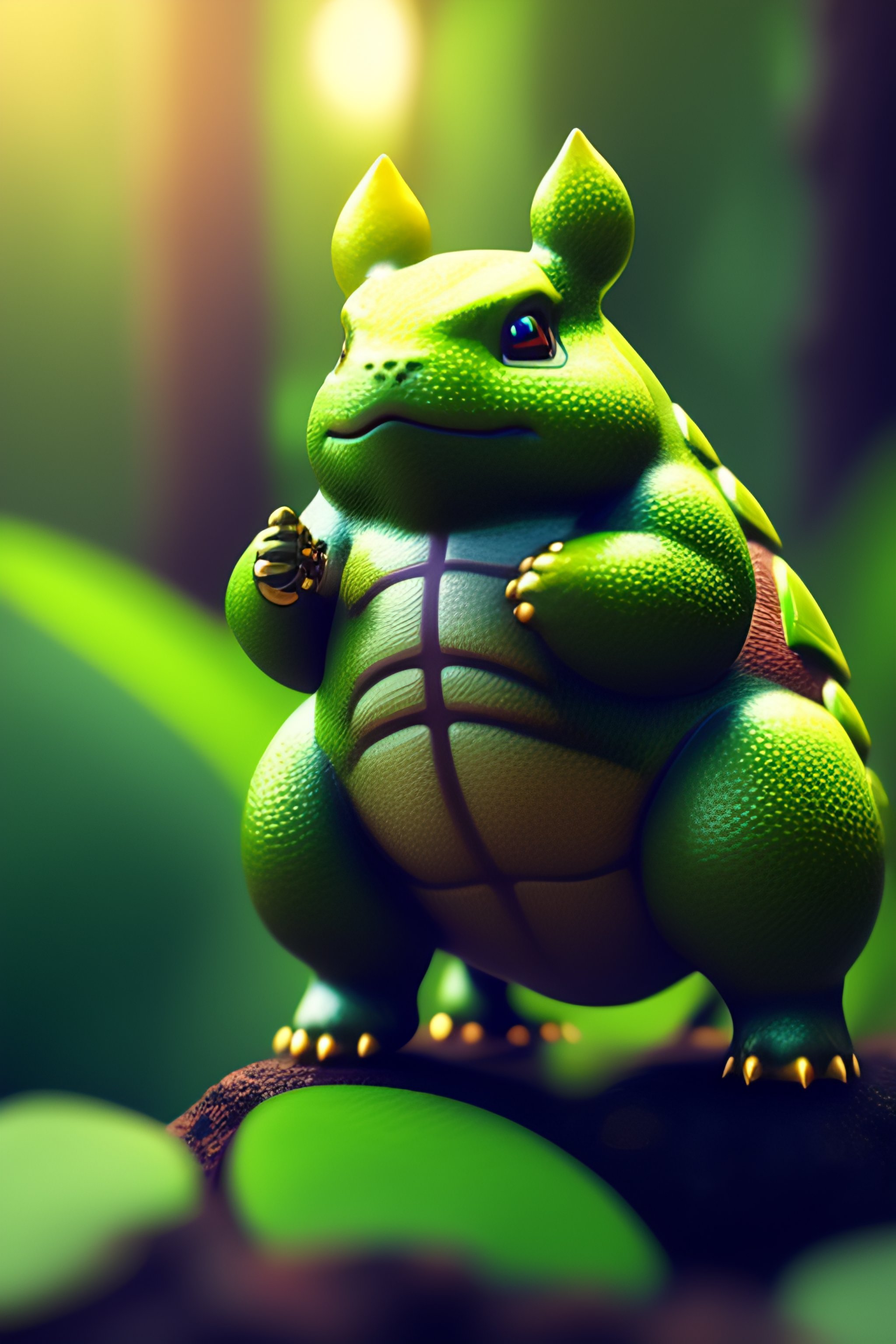 Lexica - Full body photo of Bulbassaur pokemon in mostly green colour ...