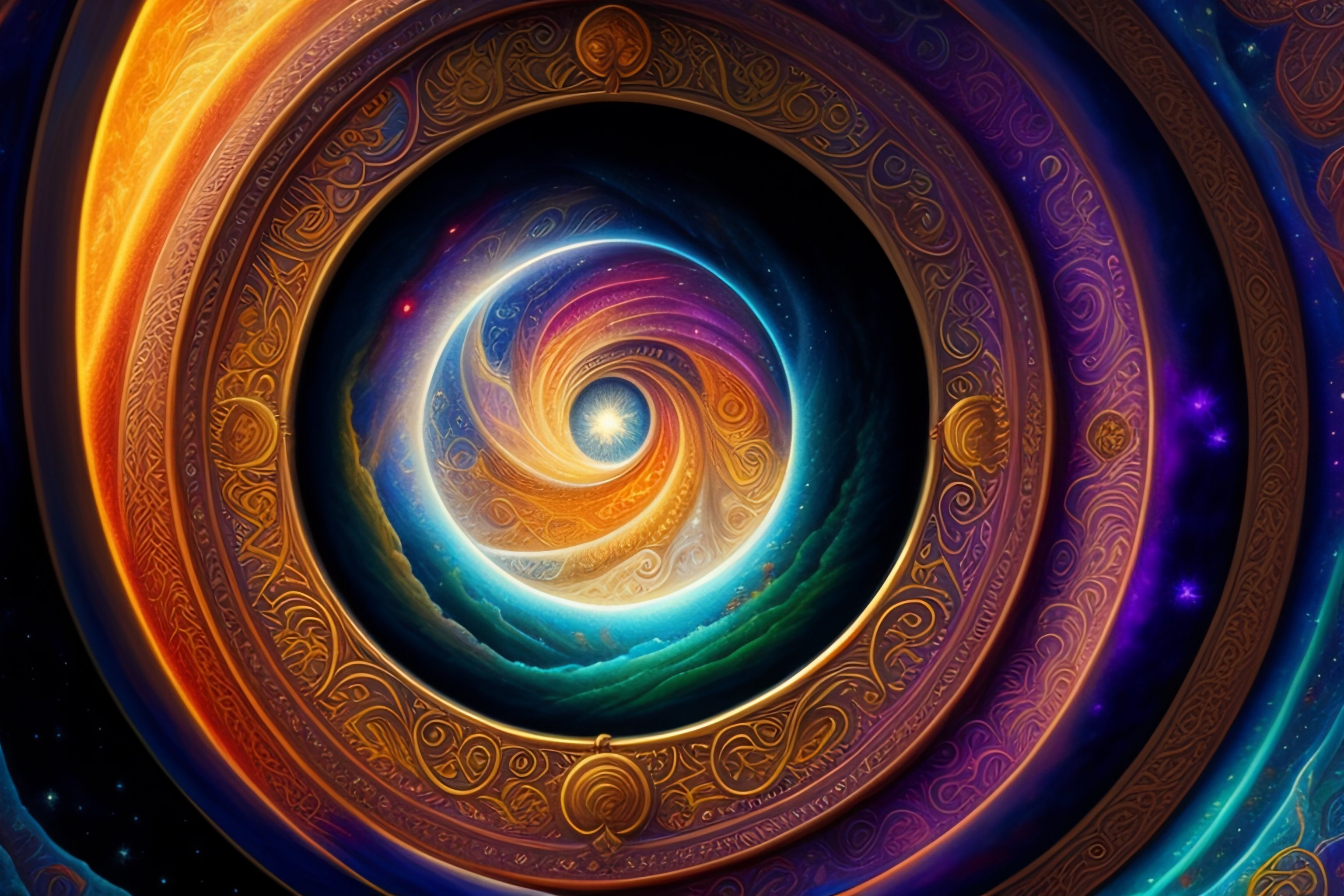 Lexica - Keyhole, ultima moongate, wonderland portal, mixed media ...
