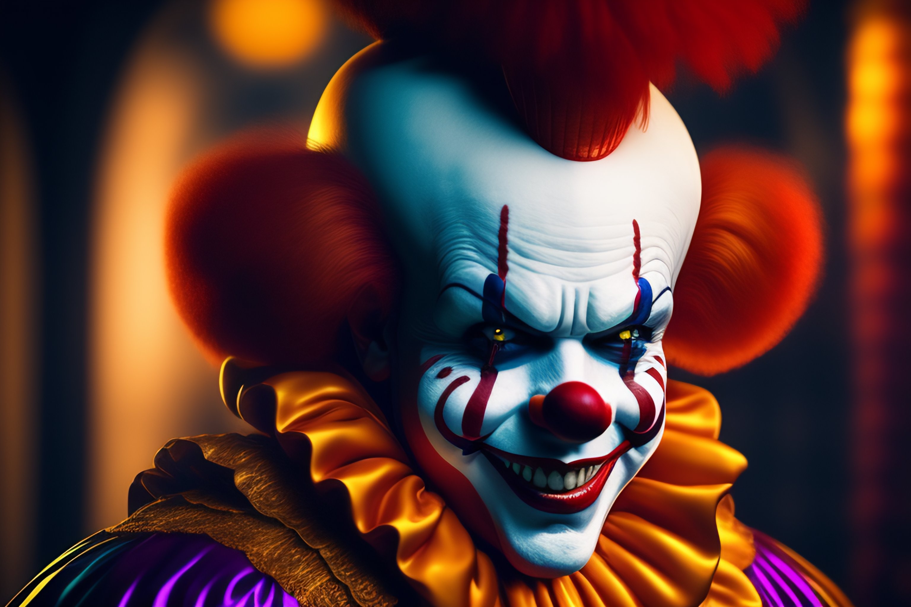 Lexica - Clown, pennywise, payaso it movie, realismo, realista, 4k, hq ...