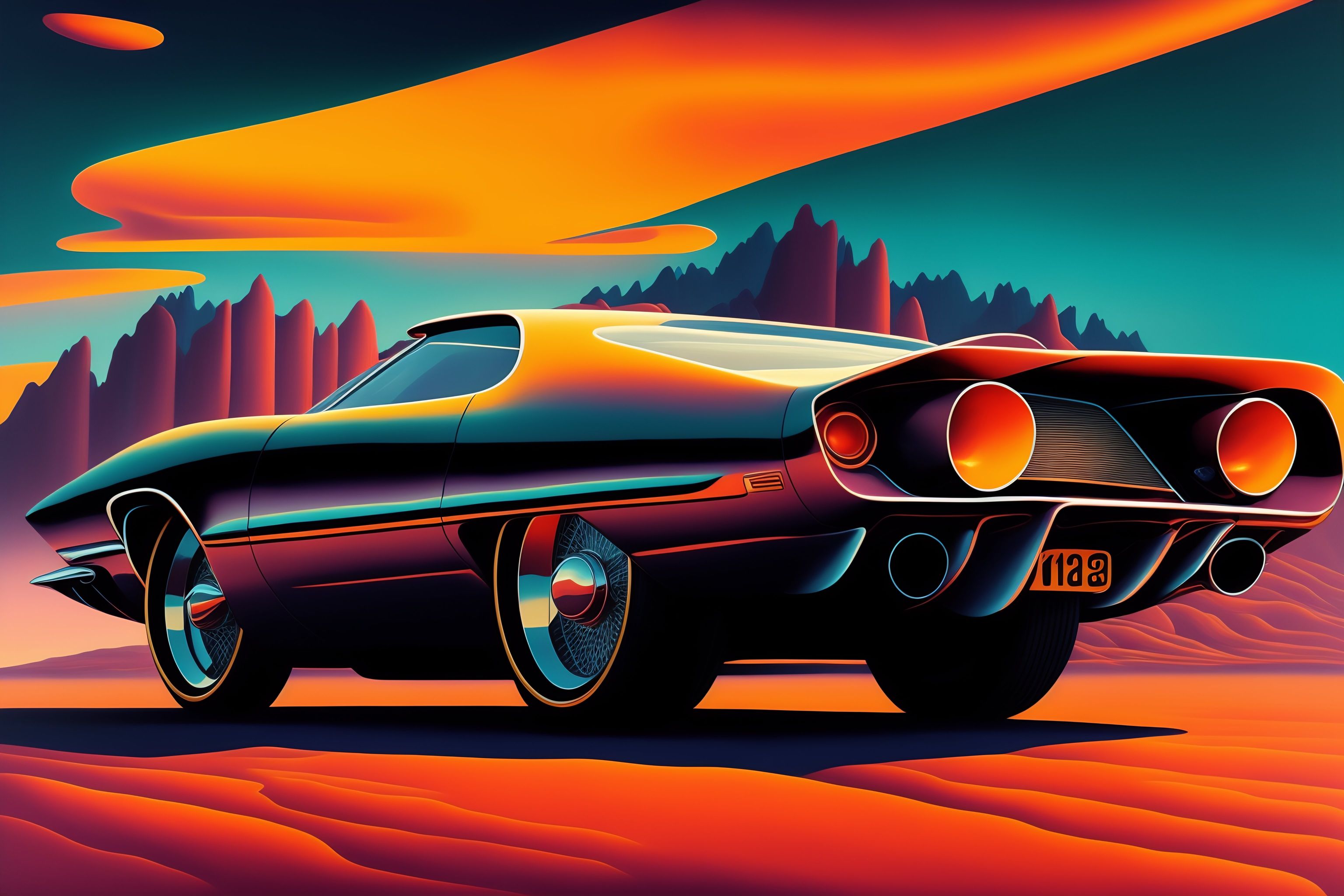 Lexica - Retro-futuristic painting