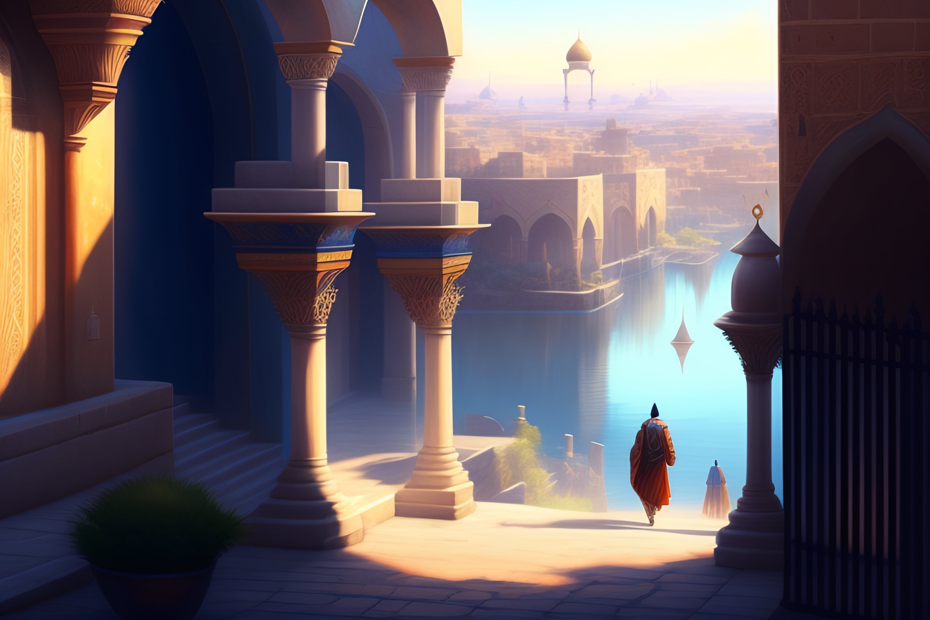 Lexica - Artstation scene, citadel of erbil, old town mardin, kurdistan ...