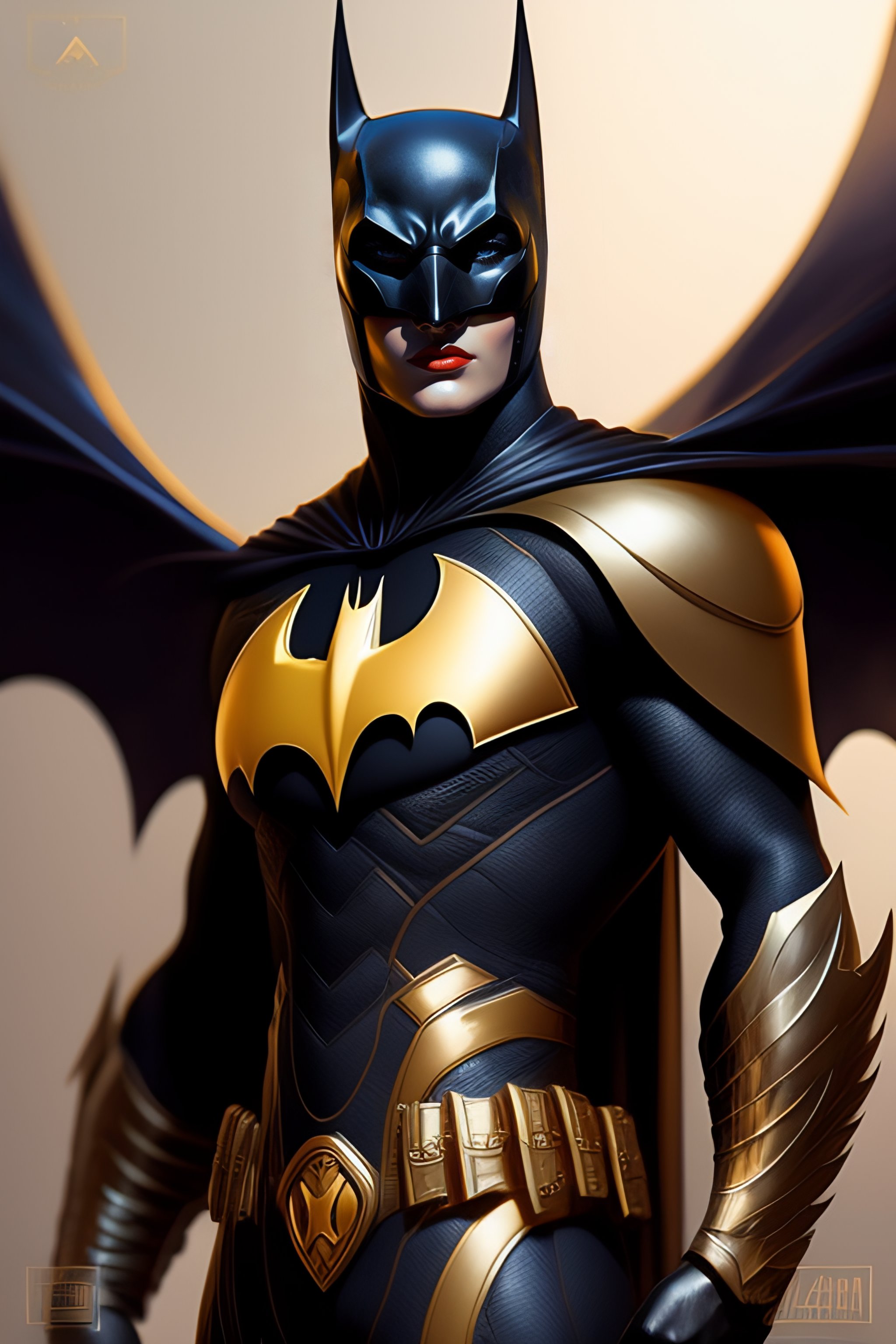 Lexica - Batman suit, art deco portrait, elegant, intricate, digital ...