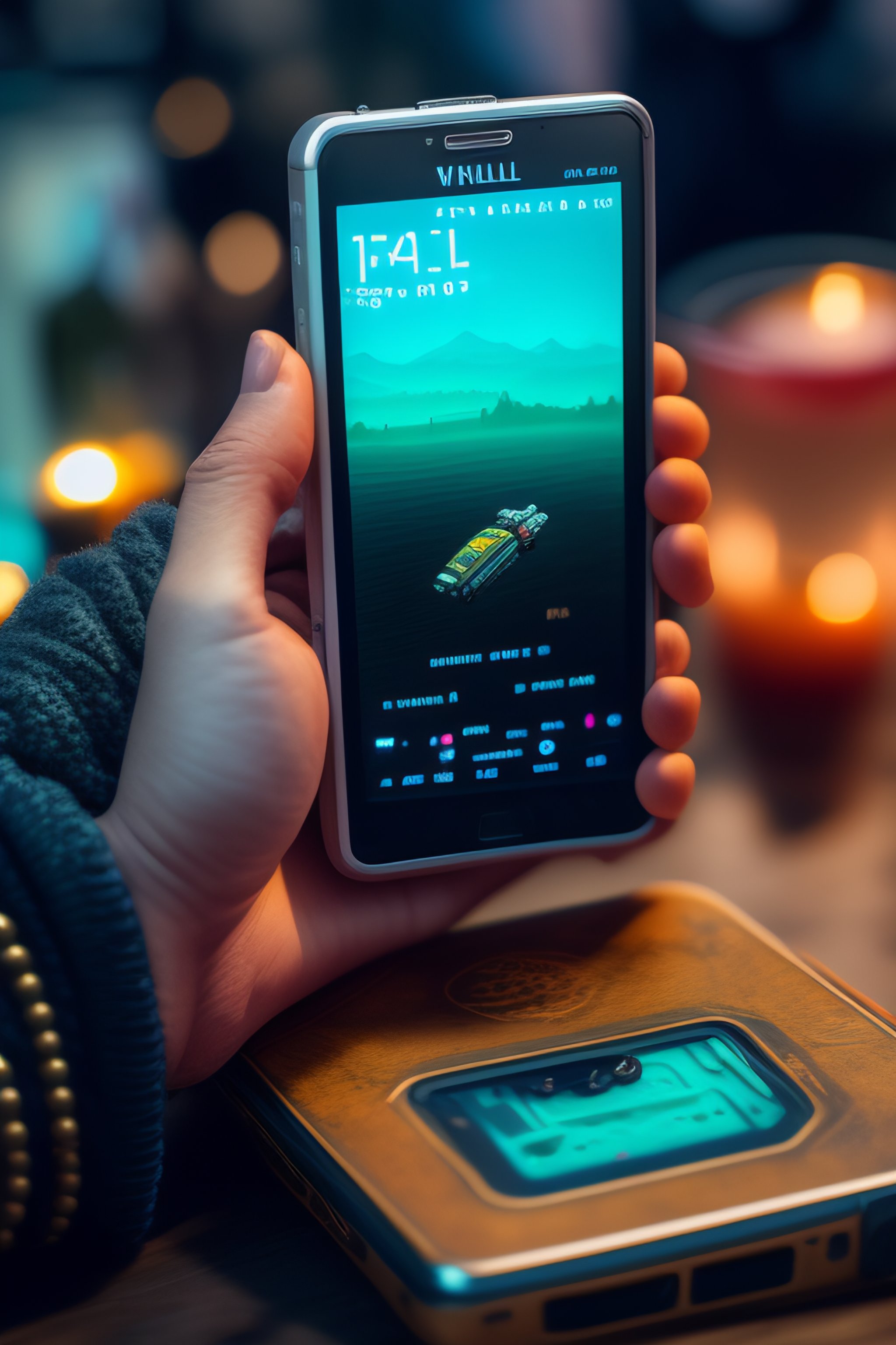 Lexica - An extremely complex Fallout 4 Mobile phone, Waste punk, gray ...