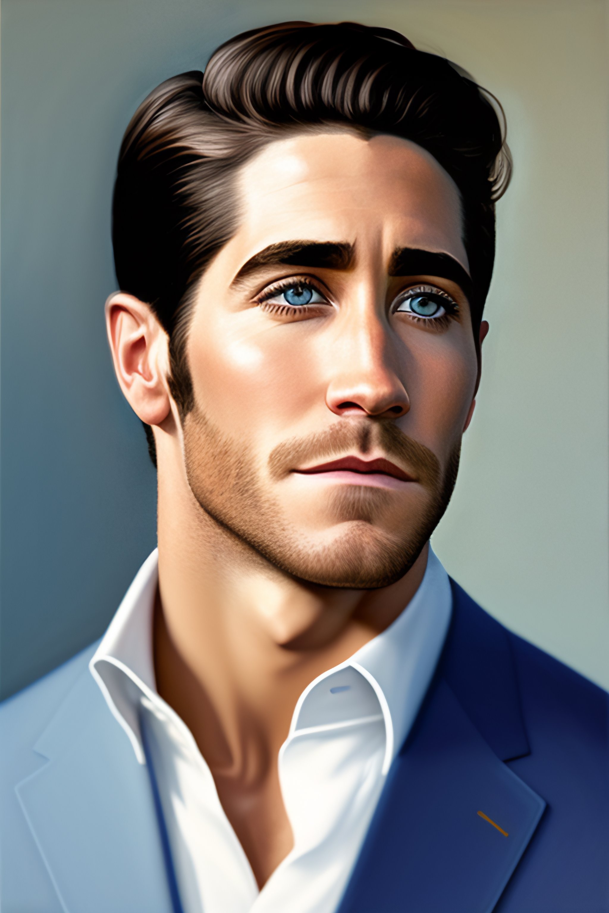 Lexica - A full-length portrait of Jake Gyllenhaal clean shaven by ...