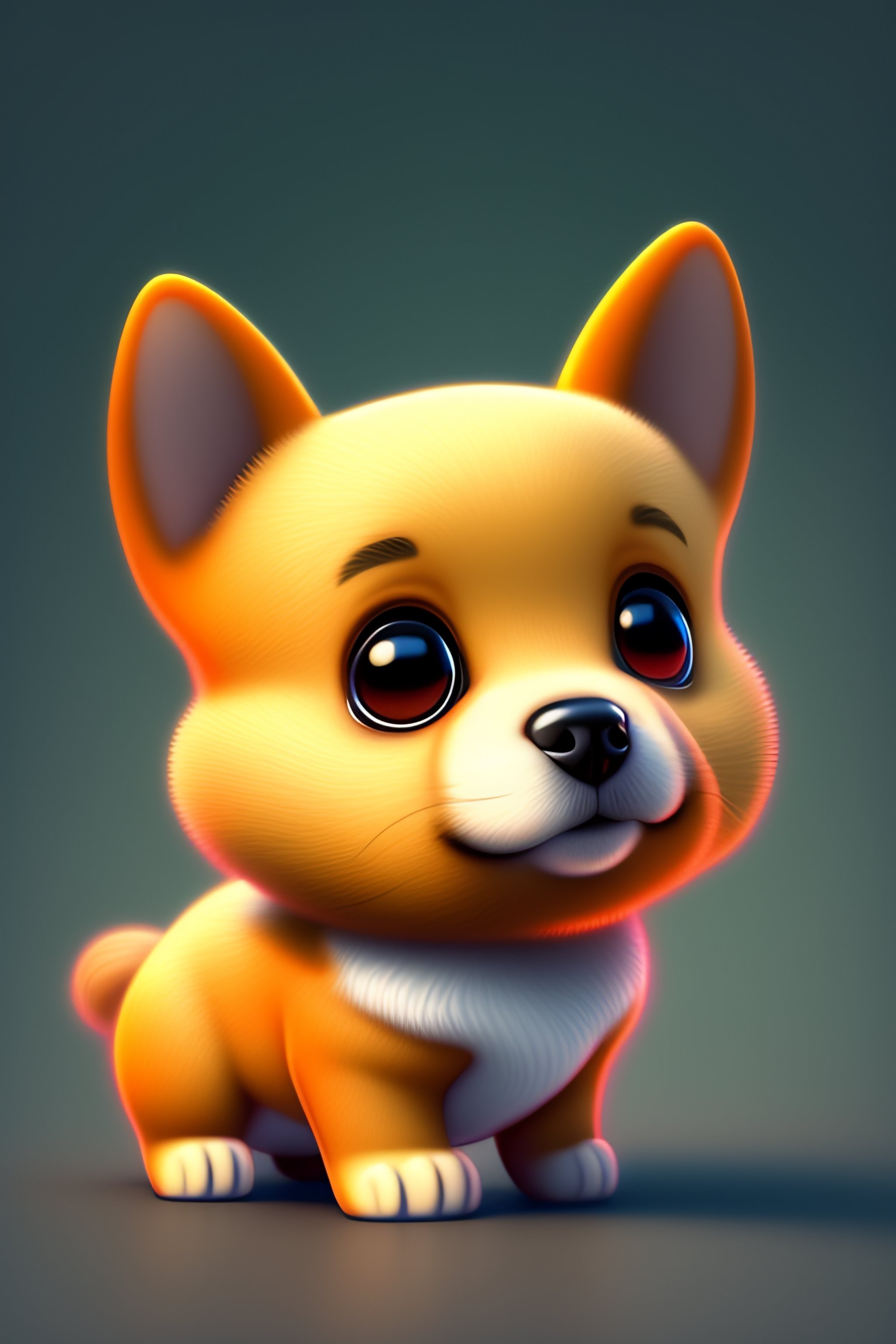 Lexica - Cute and adorable cartoon dog baby, fantasy, dreamlike ...