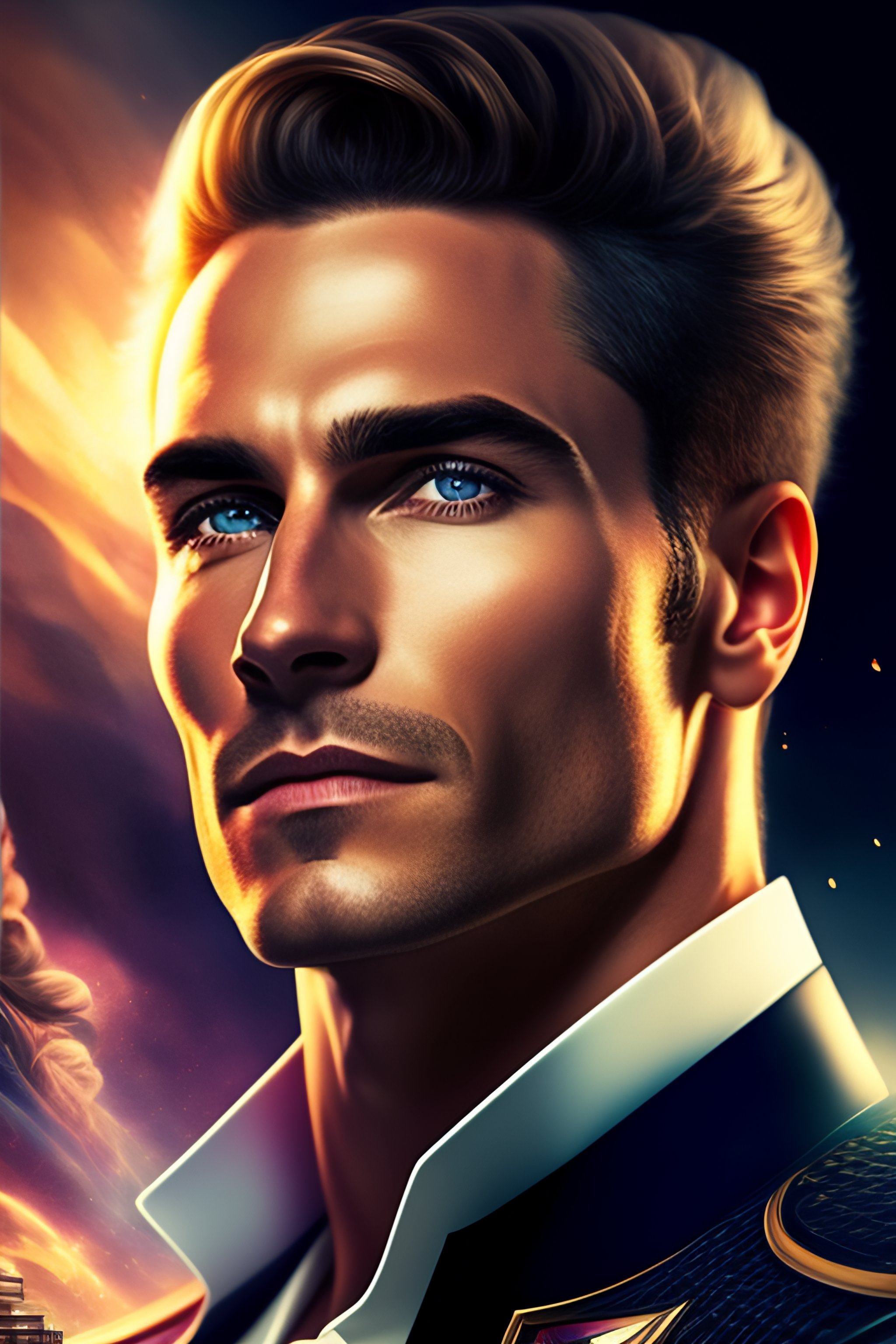 Lexica - Portrait of a man from the future with love in his eyes