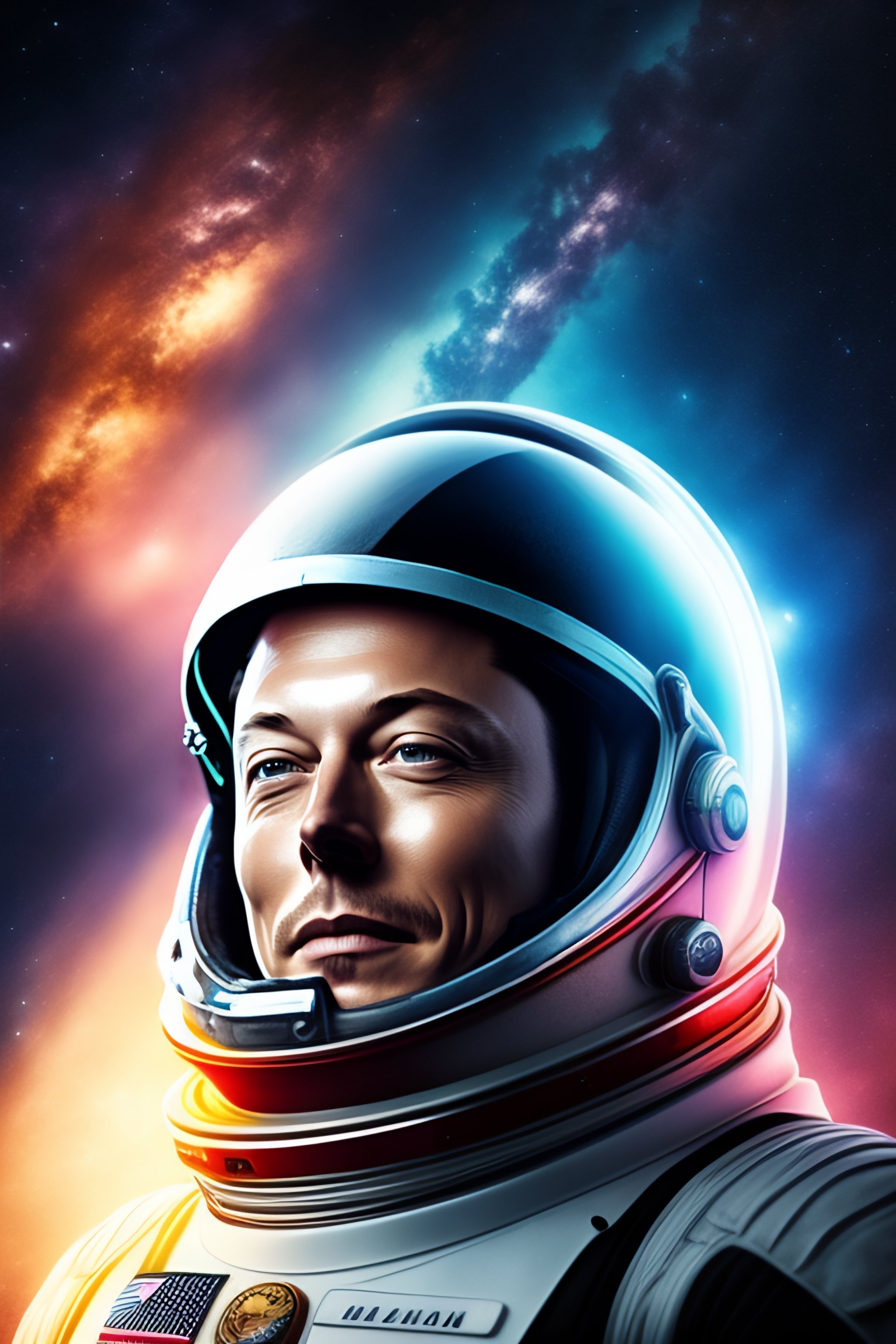 Lexica - Elon musk as a space man