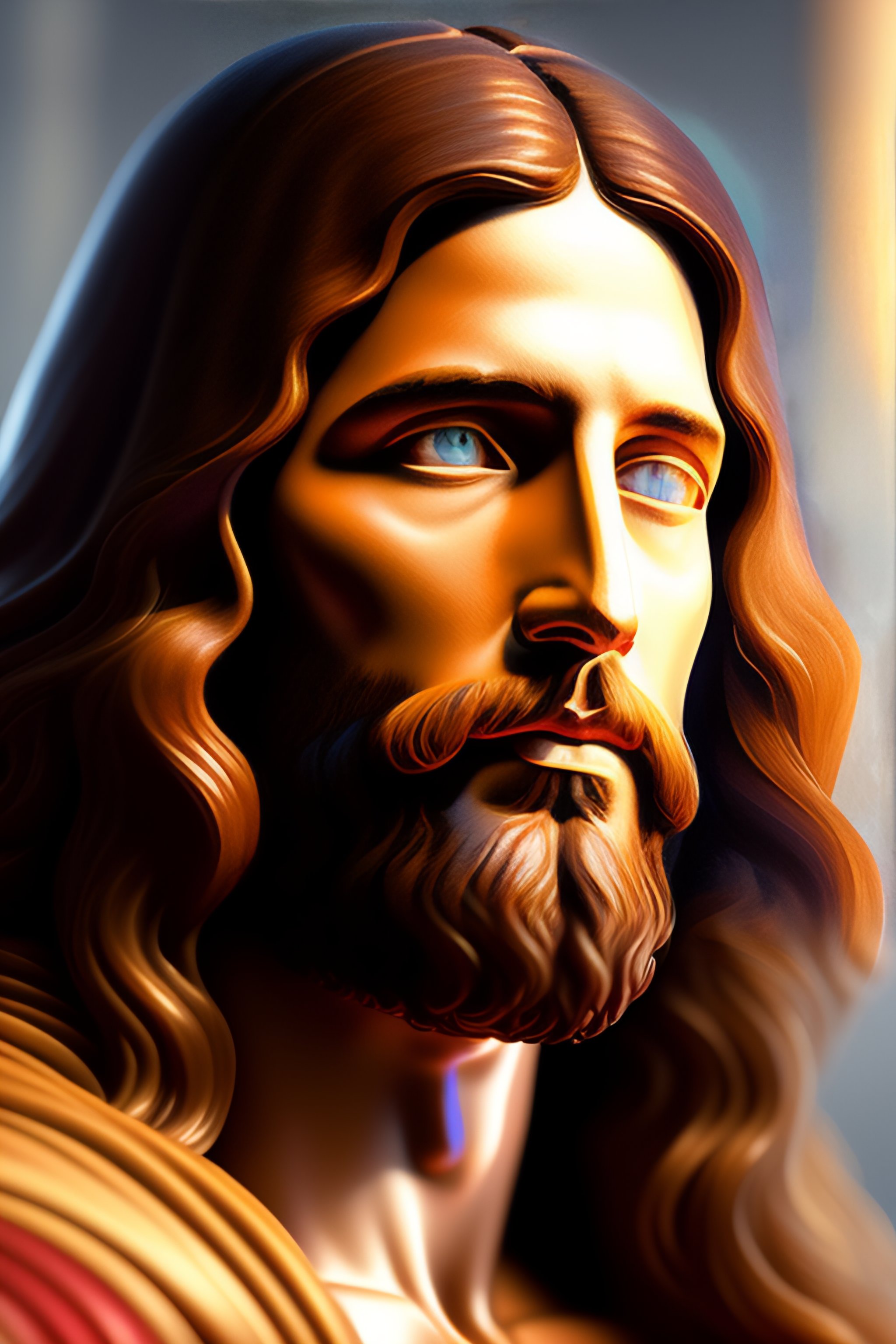 Lexica - An Image of Jesus Christ No Human Has Seen, Highly Detailed ...