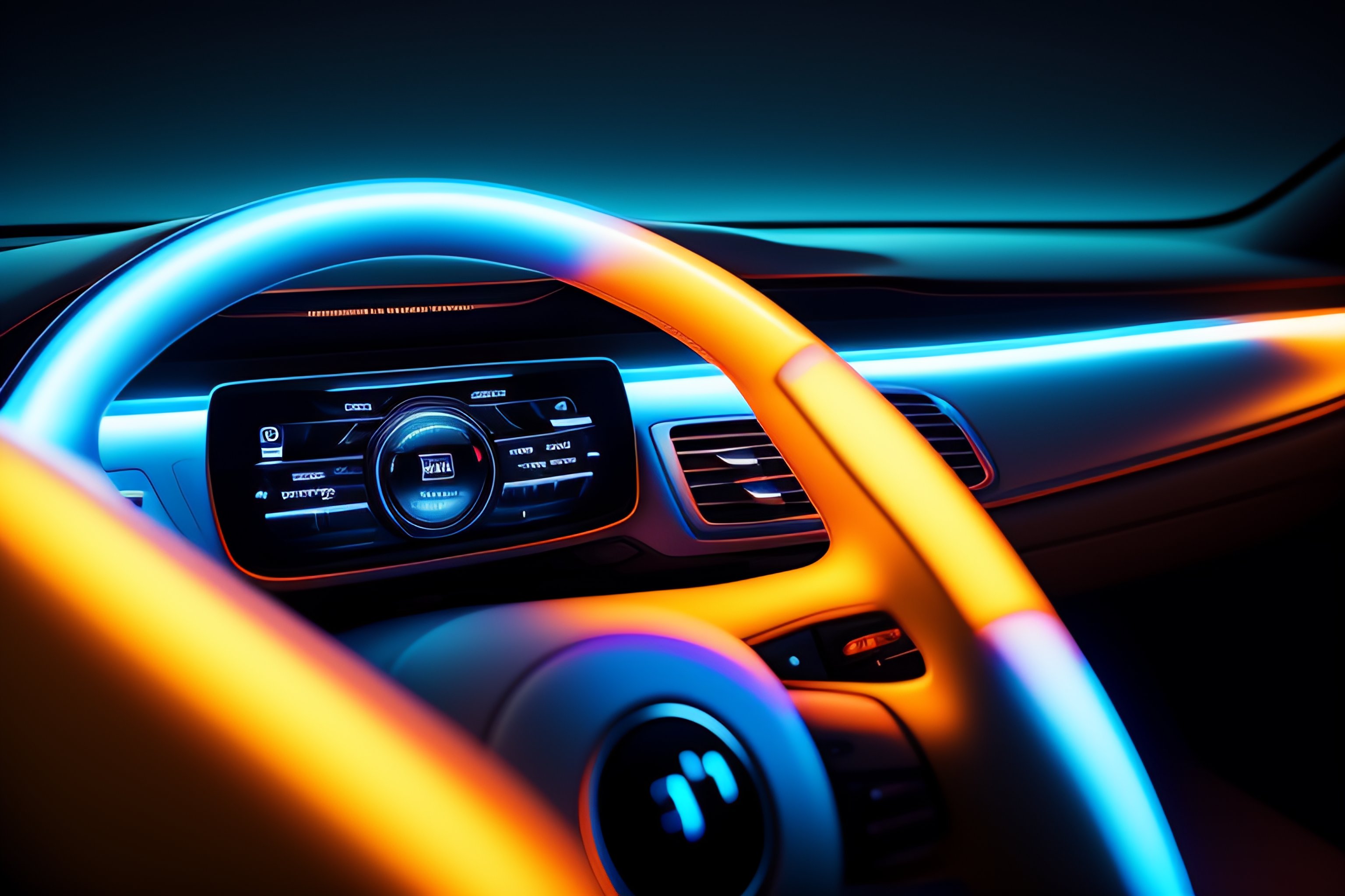 Lexica - BMW glowing LED steering wheel