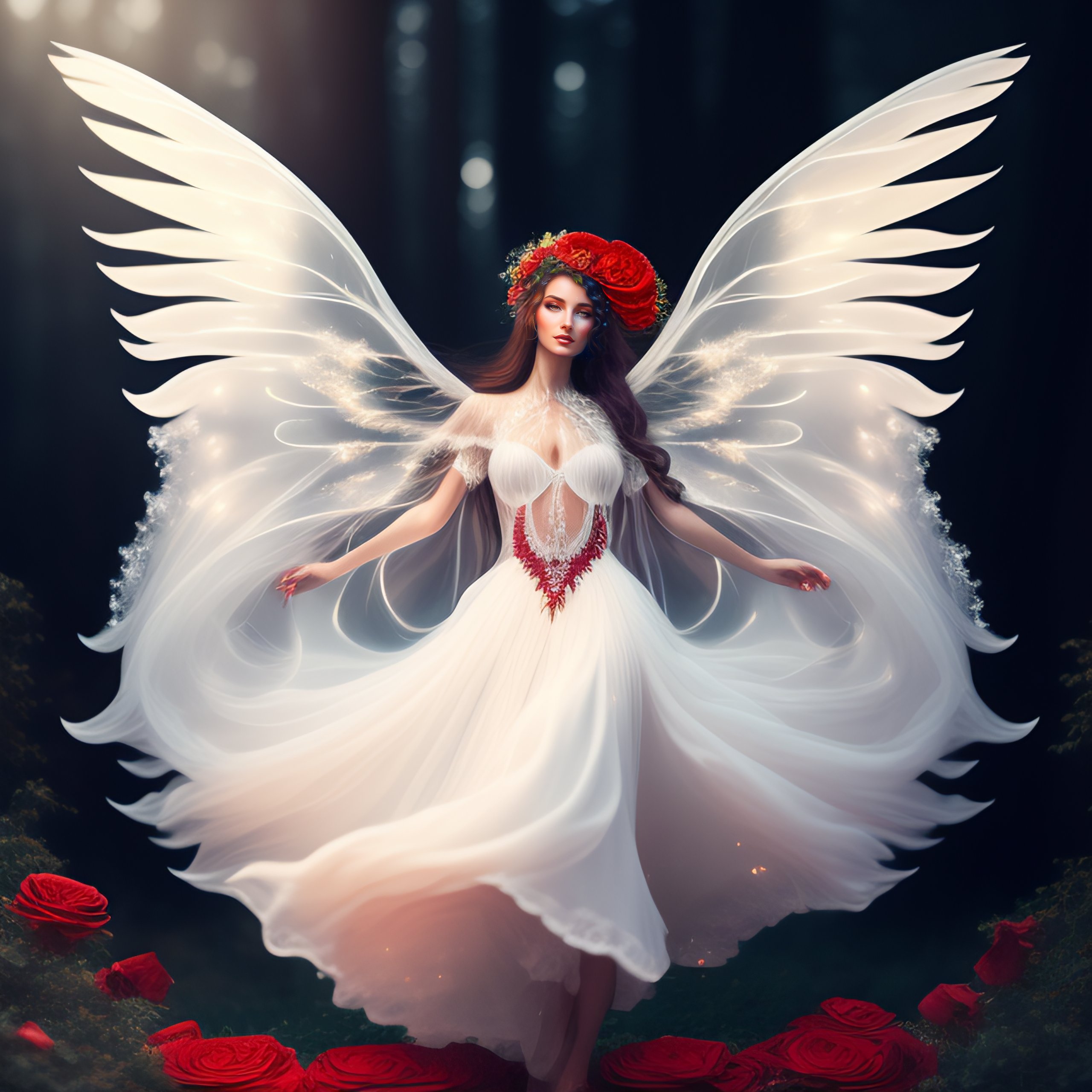 Lexica - Extreme full shot of 3 beautiful mysterious transparent woman ...