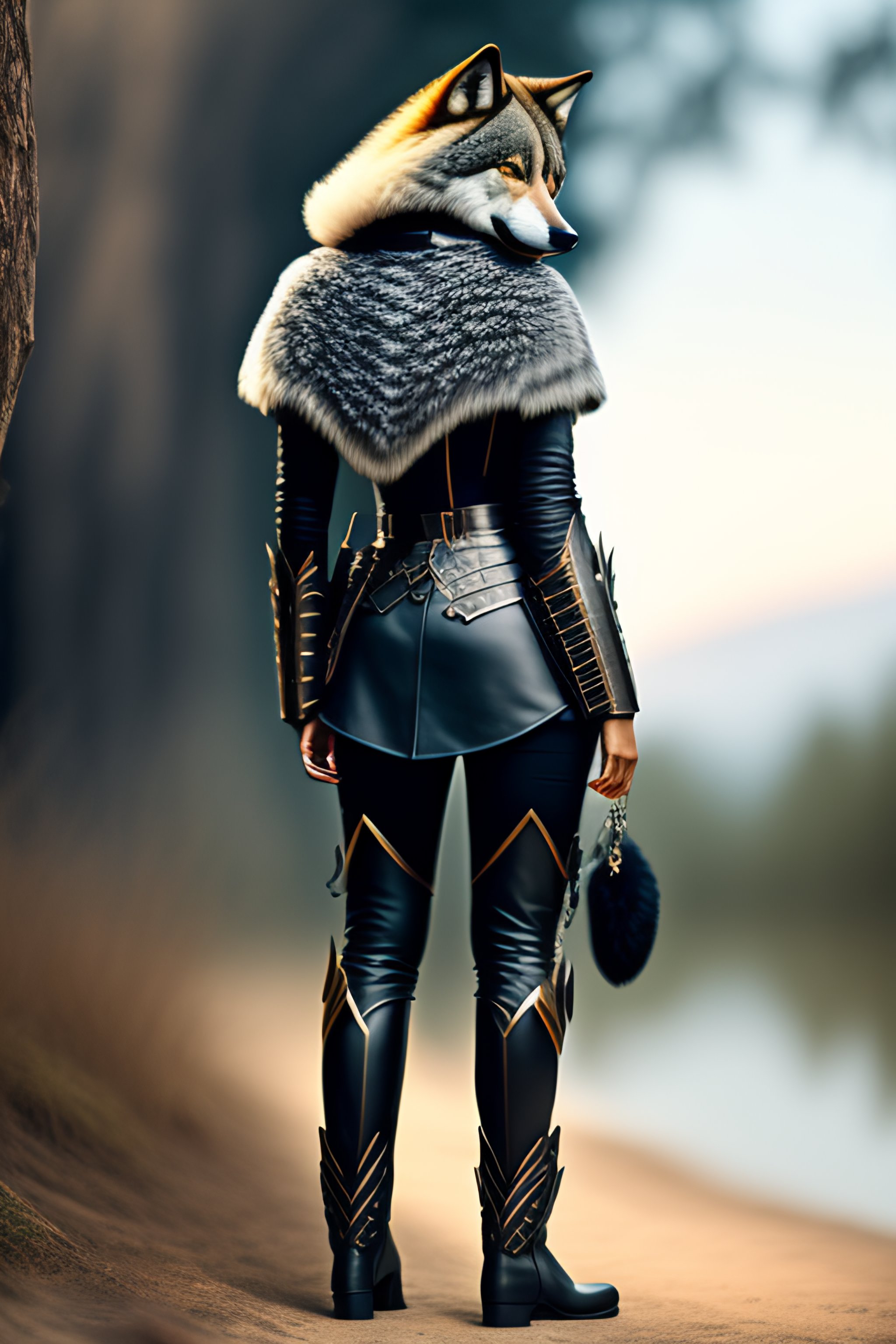Lexica - Girl wolf armor