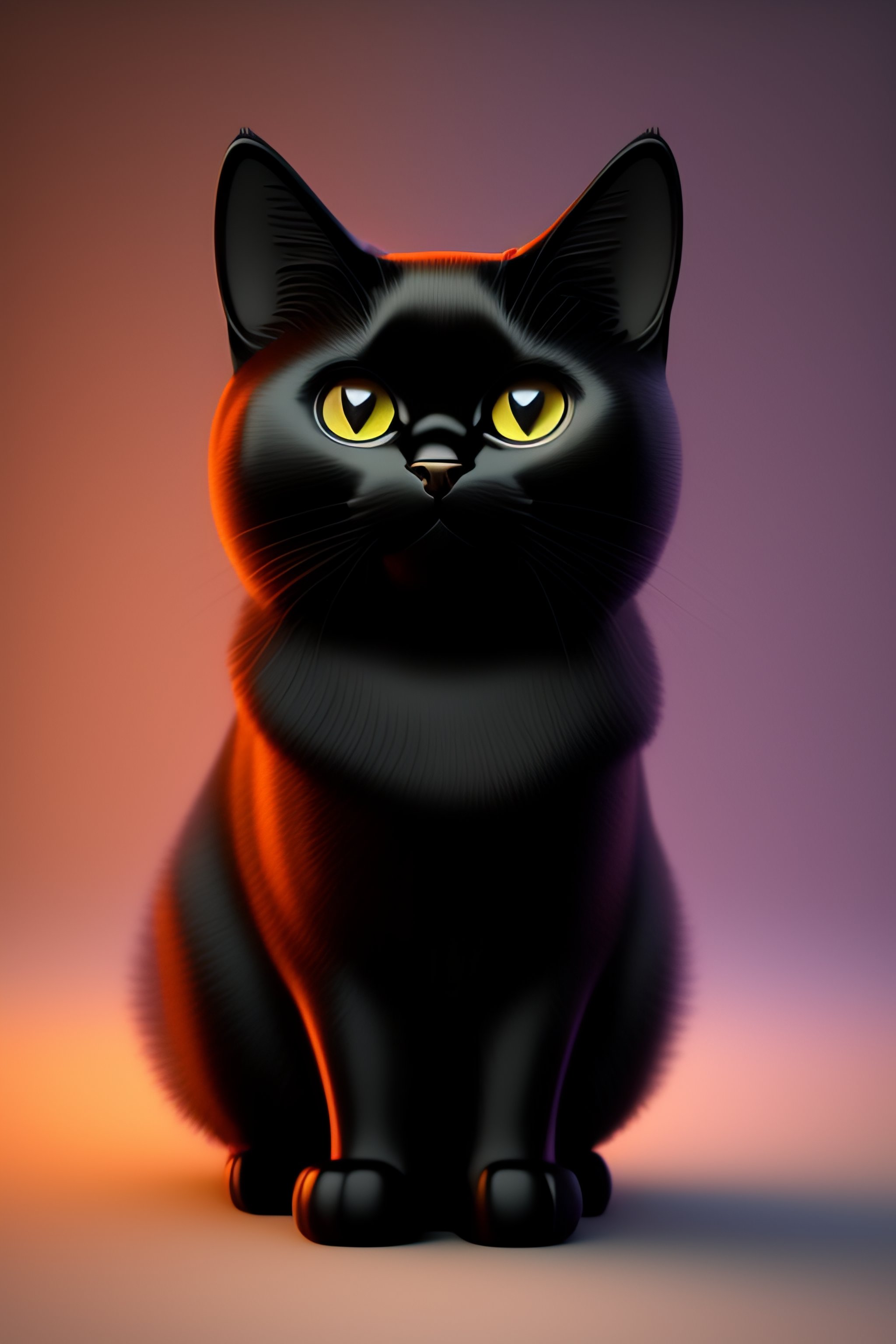 Cartoon Evil Black Cats