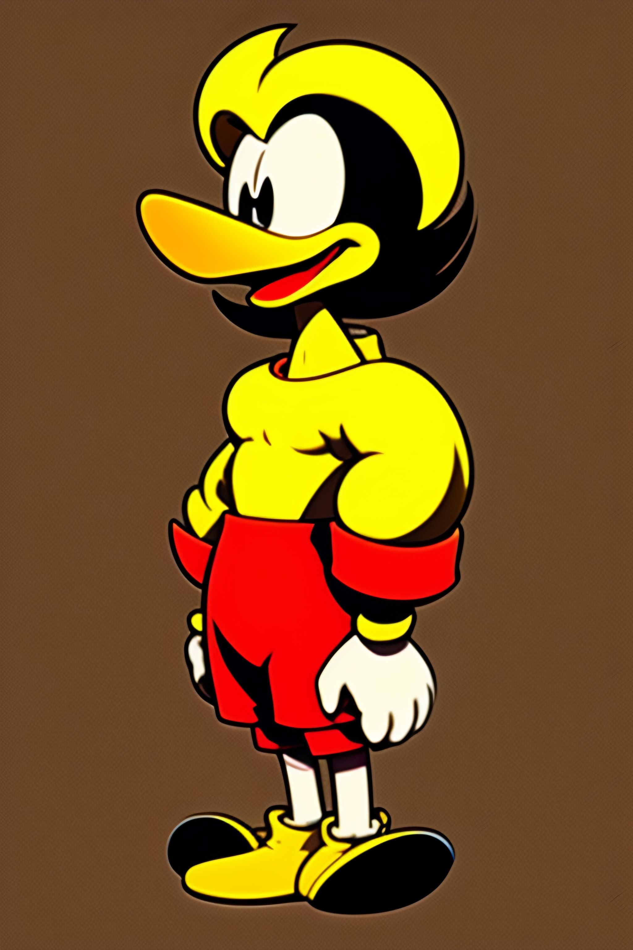 Lexica - A photo of a minimalistic guy with long curly hair, Donald ...