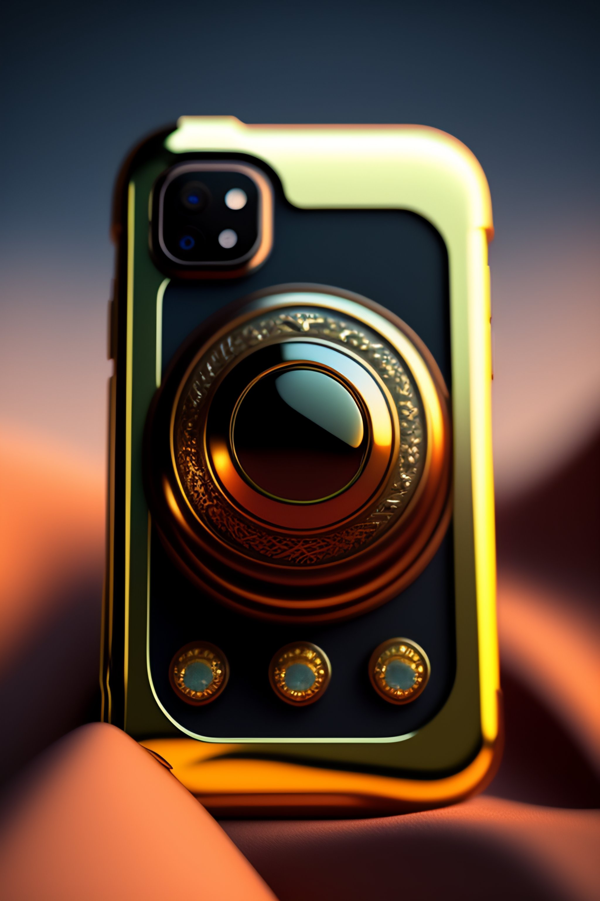 Lexica - Hyperrealistic minimal steam punk iPhone. highly detailed ...