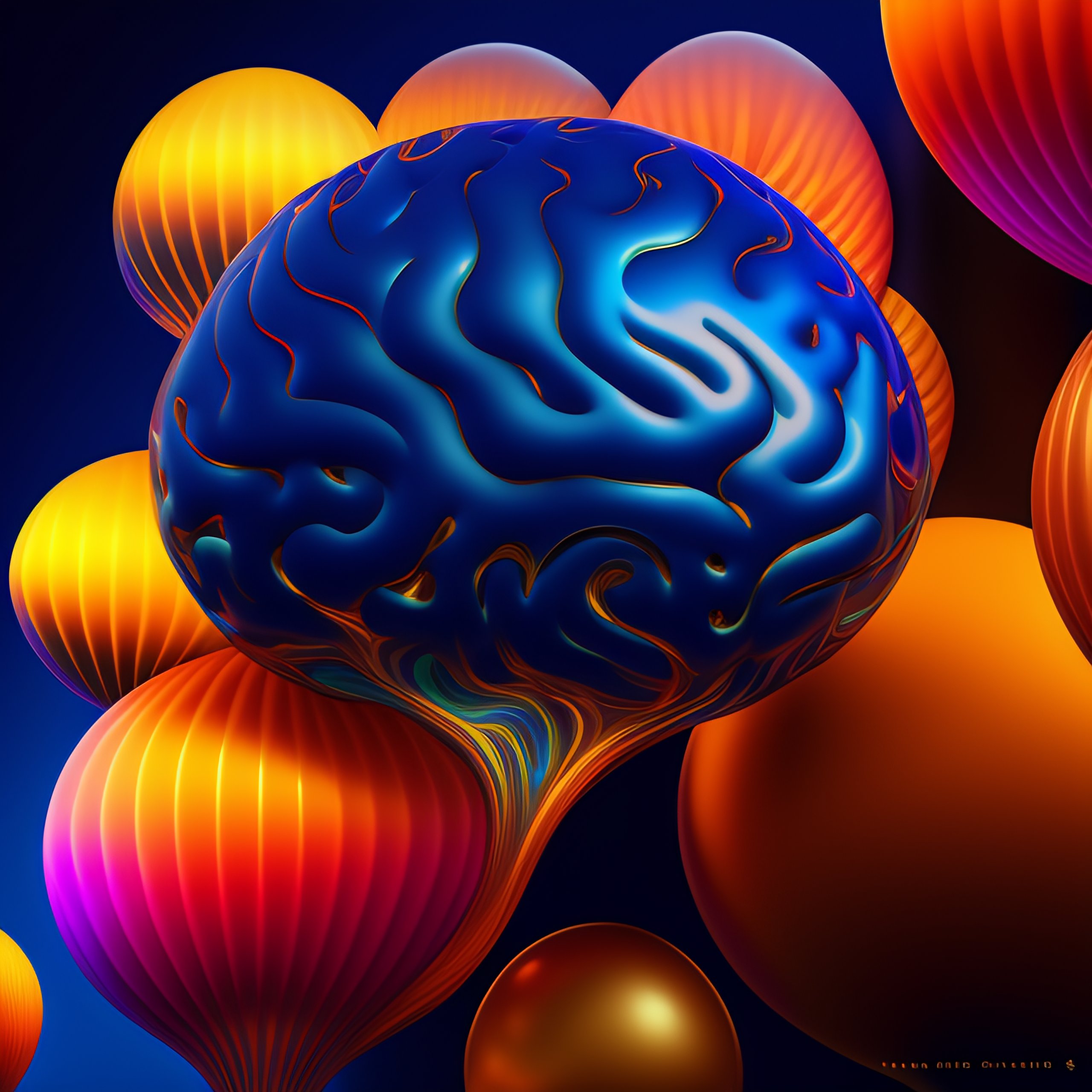 Lexica - A brain texture, highly detailed, deco style, by tim burton ...