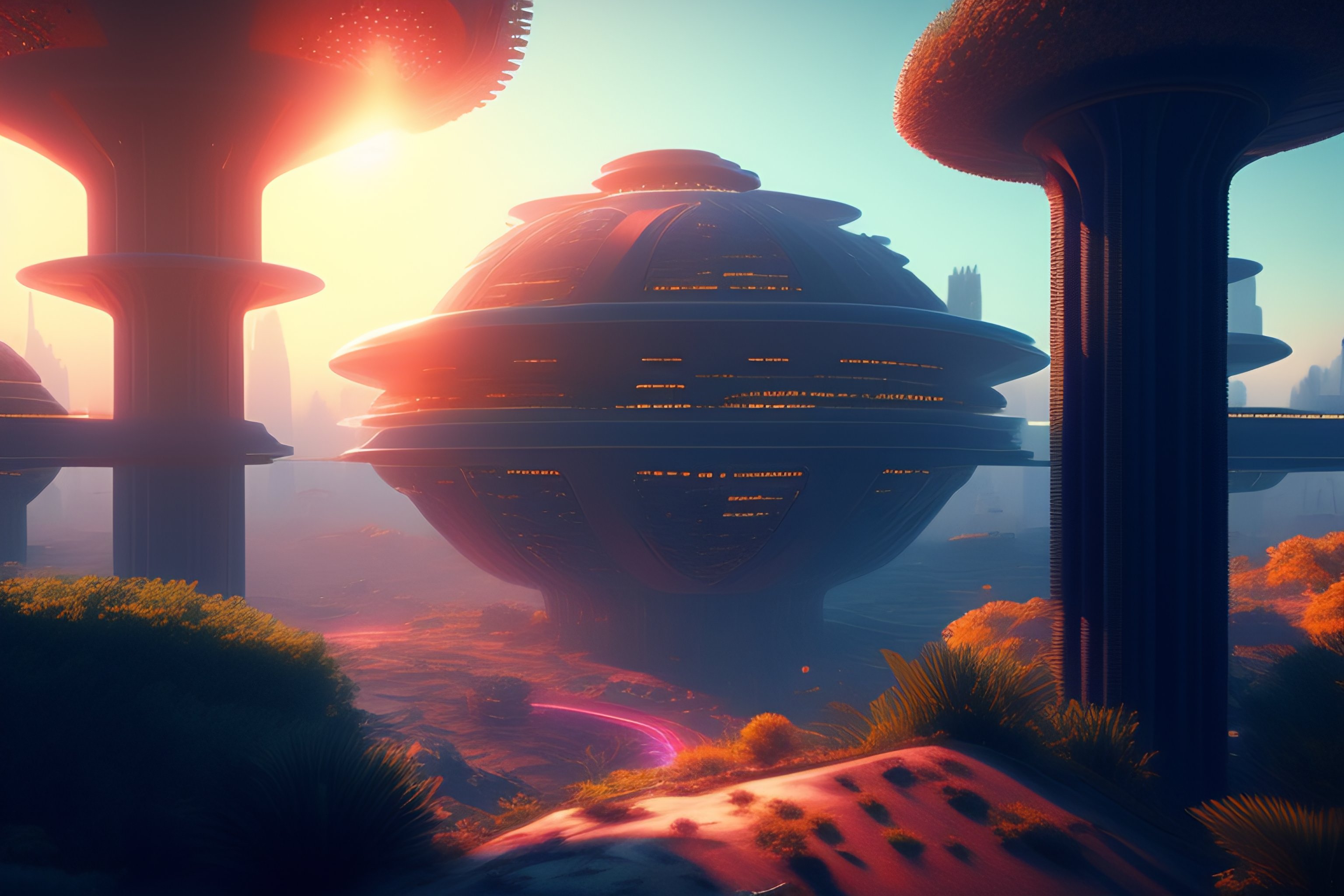 Lexica - Organic natural world cyberpunk contaminated with nature, very ...