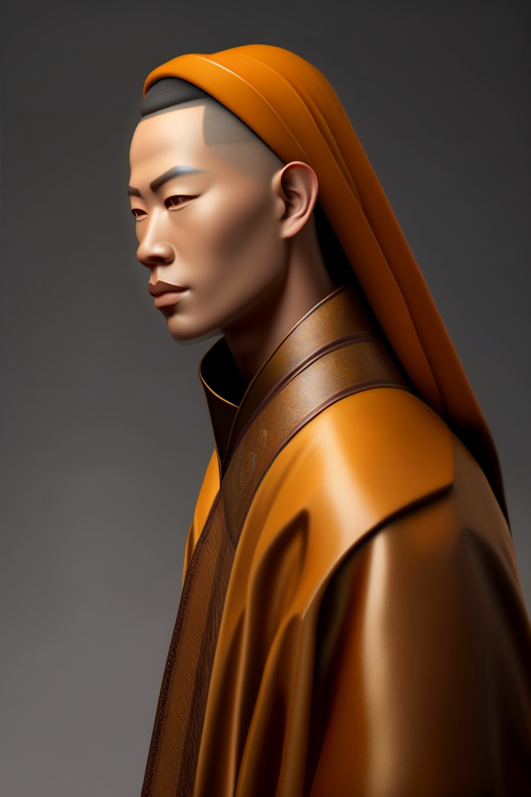 Lexica - Realistic looking monk, up front