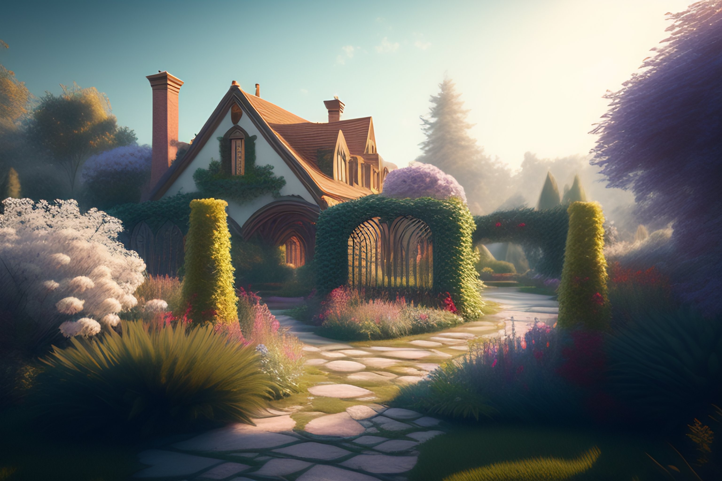 Lexica - Beautiful gardens, realistic, 8 k, extremely detailed, cgi ...