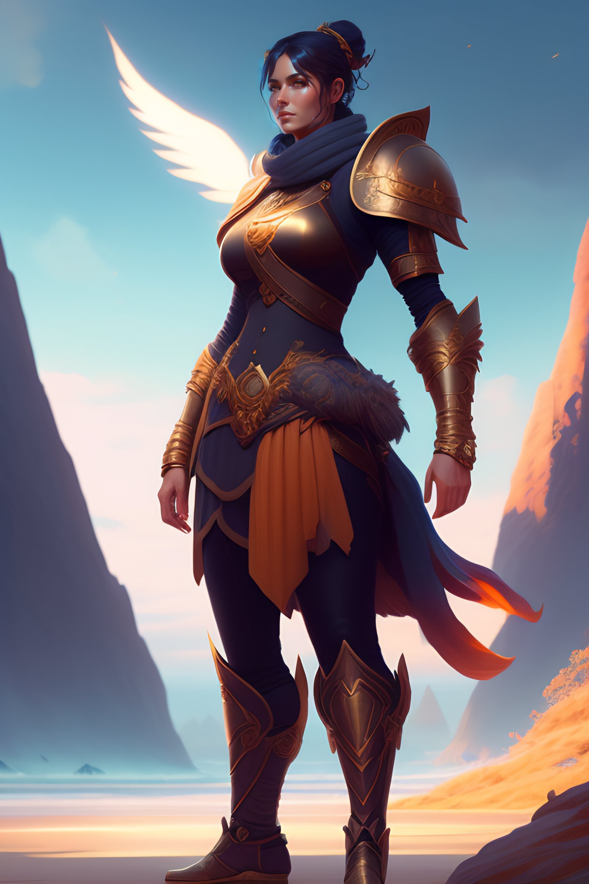 Lexica - Highly detailed full body of athena, stephen bliss, unreal ...