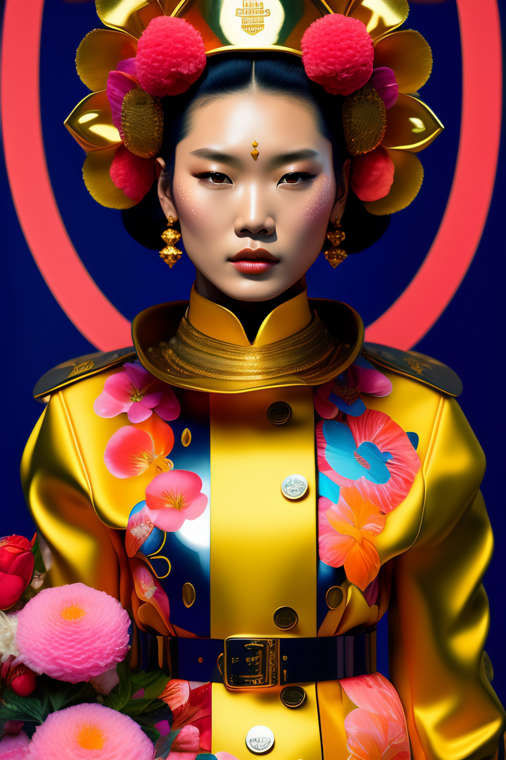 Lexica - Magazine cover poster, upper portrait of soldier wearing ...