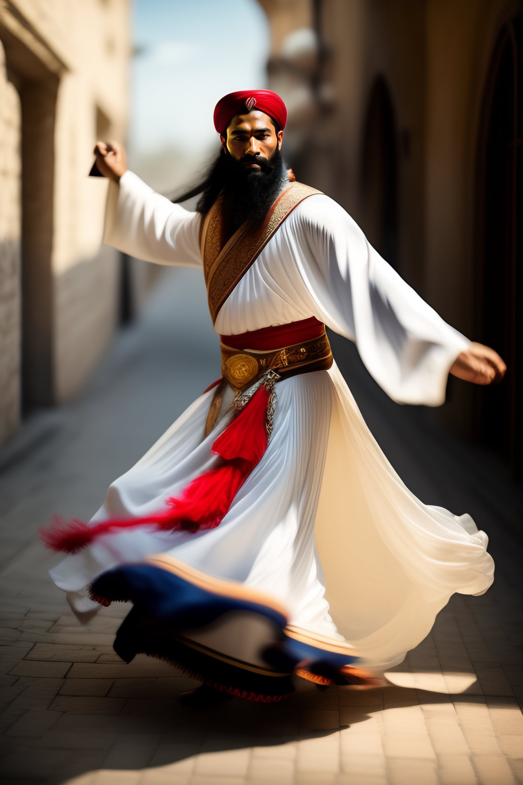 Lexica - Whirling dervish with curved blades. Silk armor with flowing ...