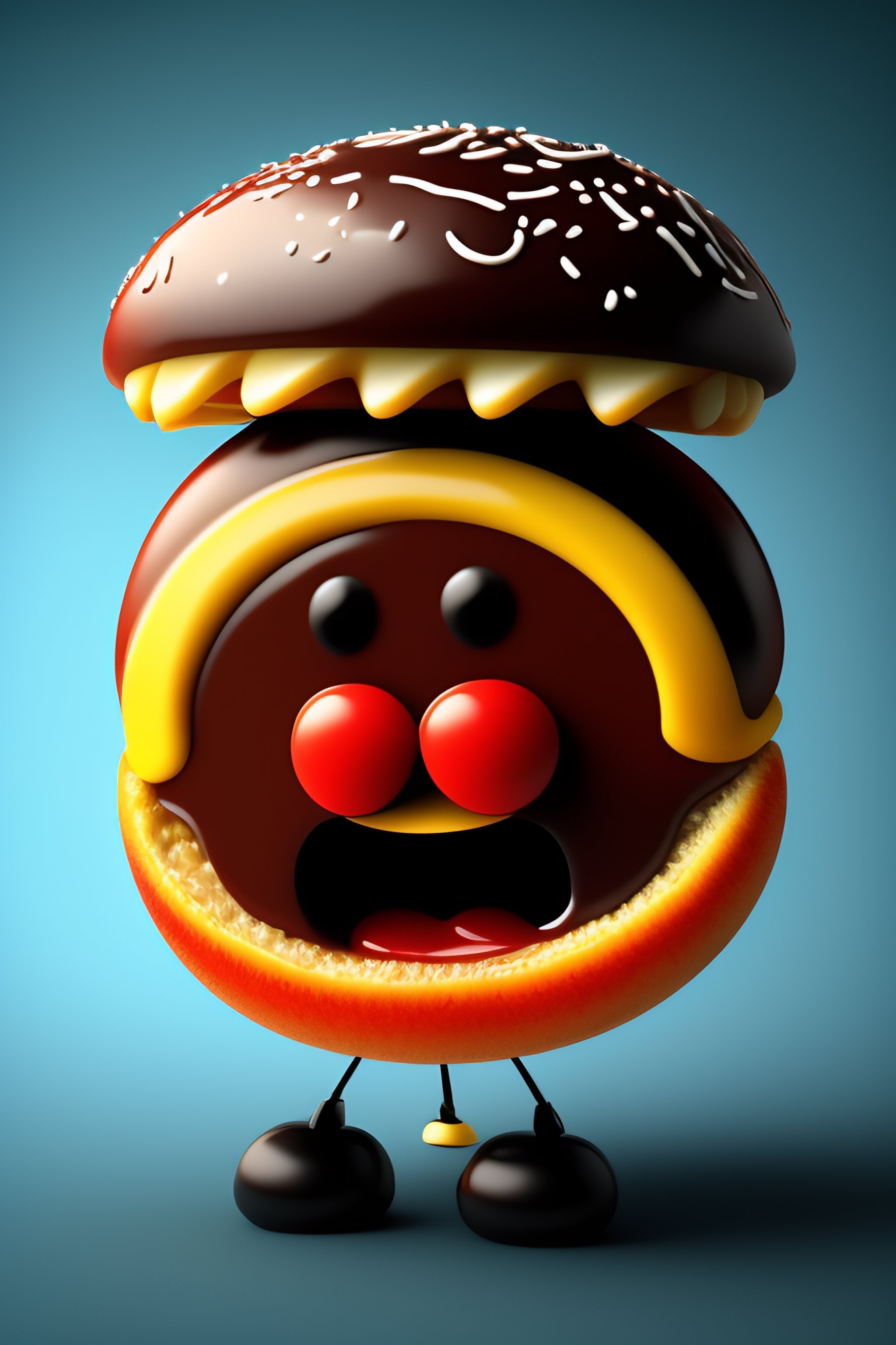 Lexica - Angry face on junk food, epic scene, 8k, dynamic lighting
