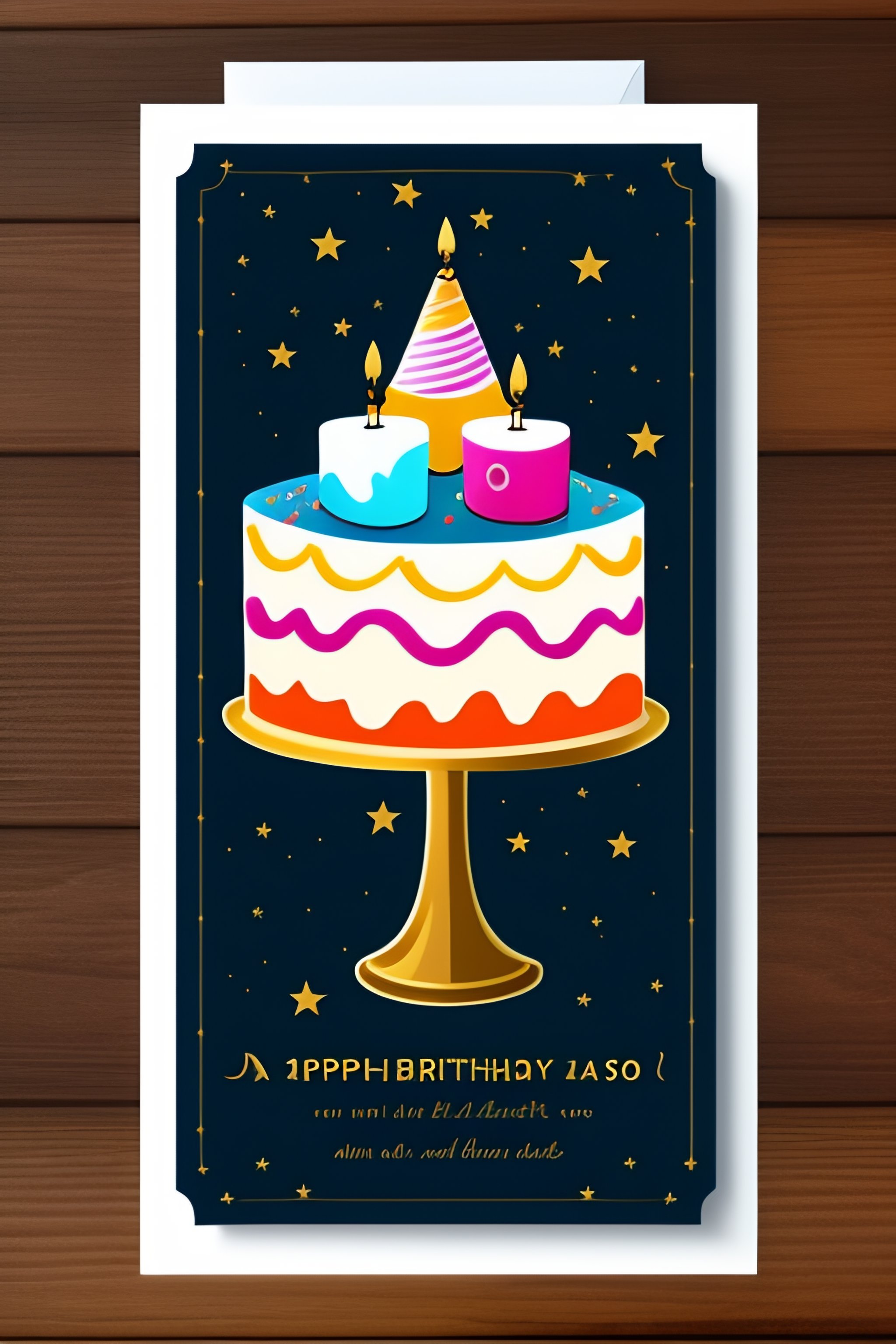 Lexica - A birthday card template