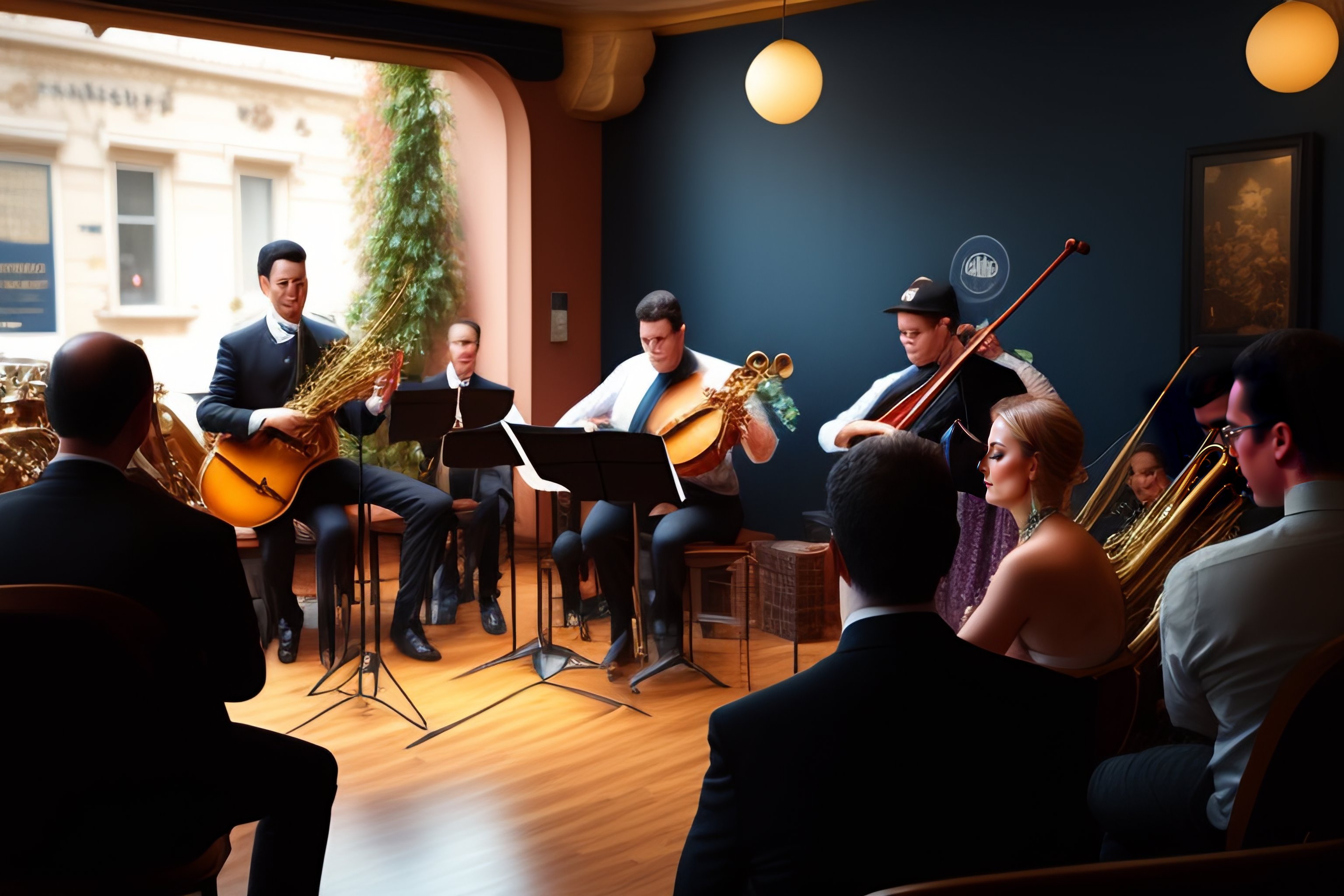 Lexica - Small Jazz performance band in a cafe